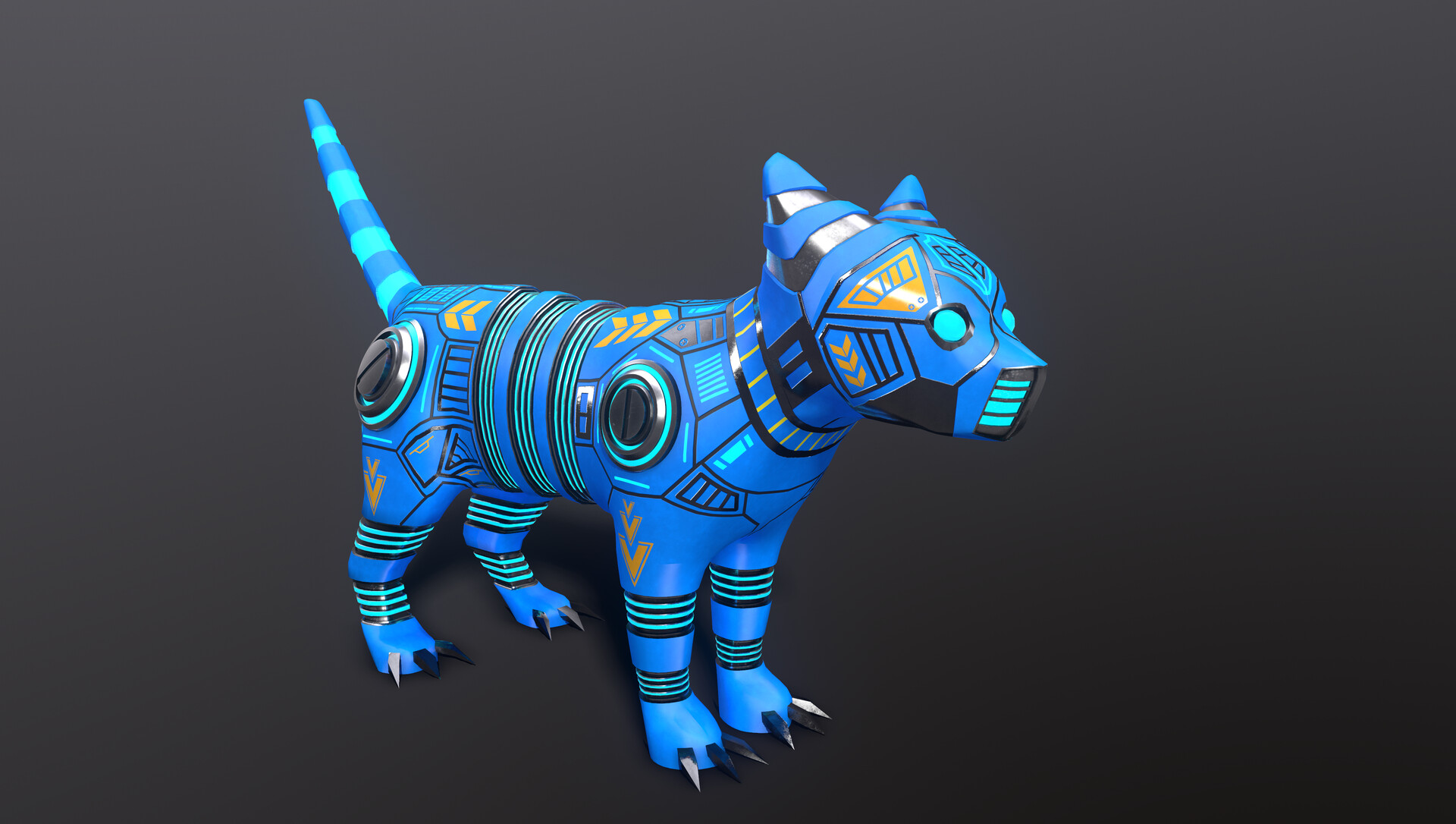 ArtStation - Sci-Fi Robotic Cat