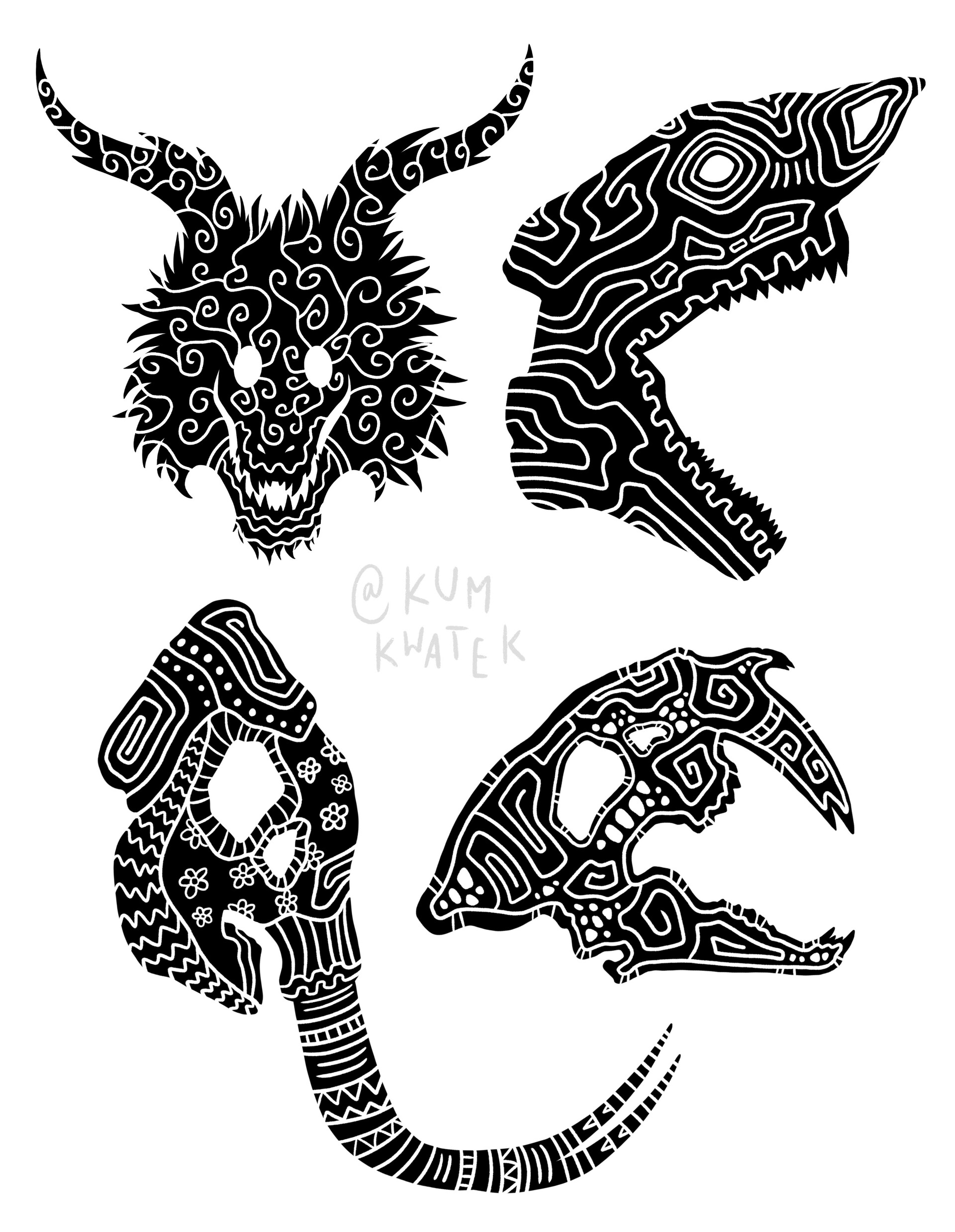 ArtStation - Beast`s skulls