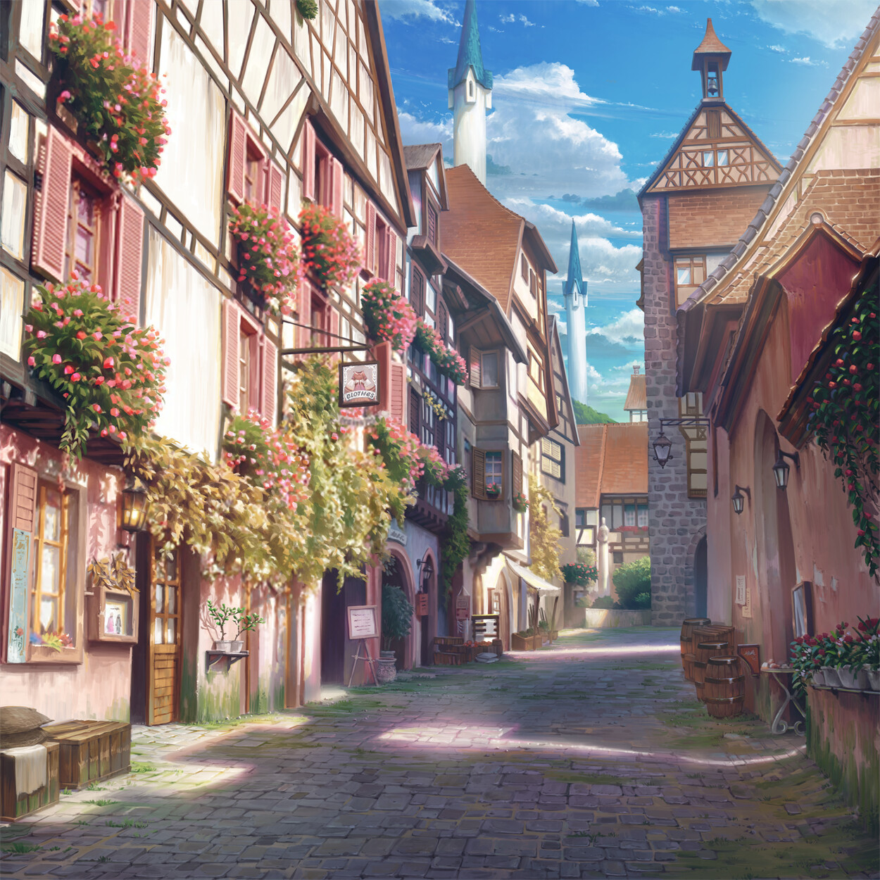 ArtStation - village street