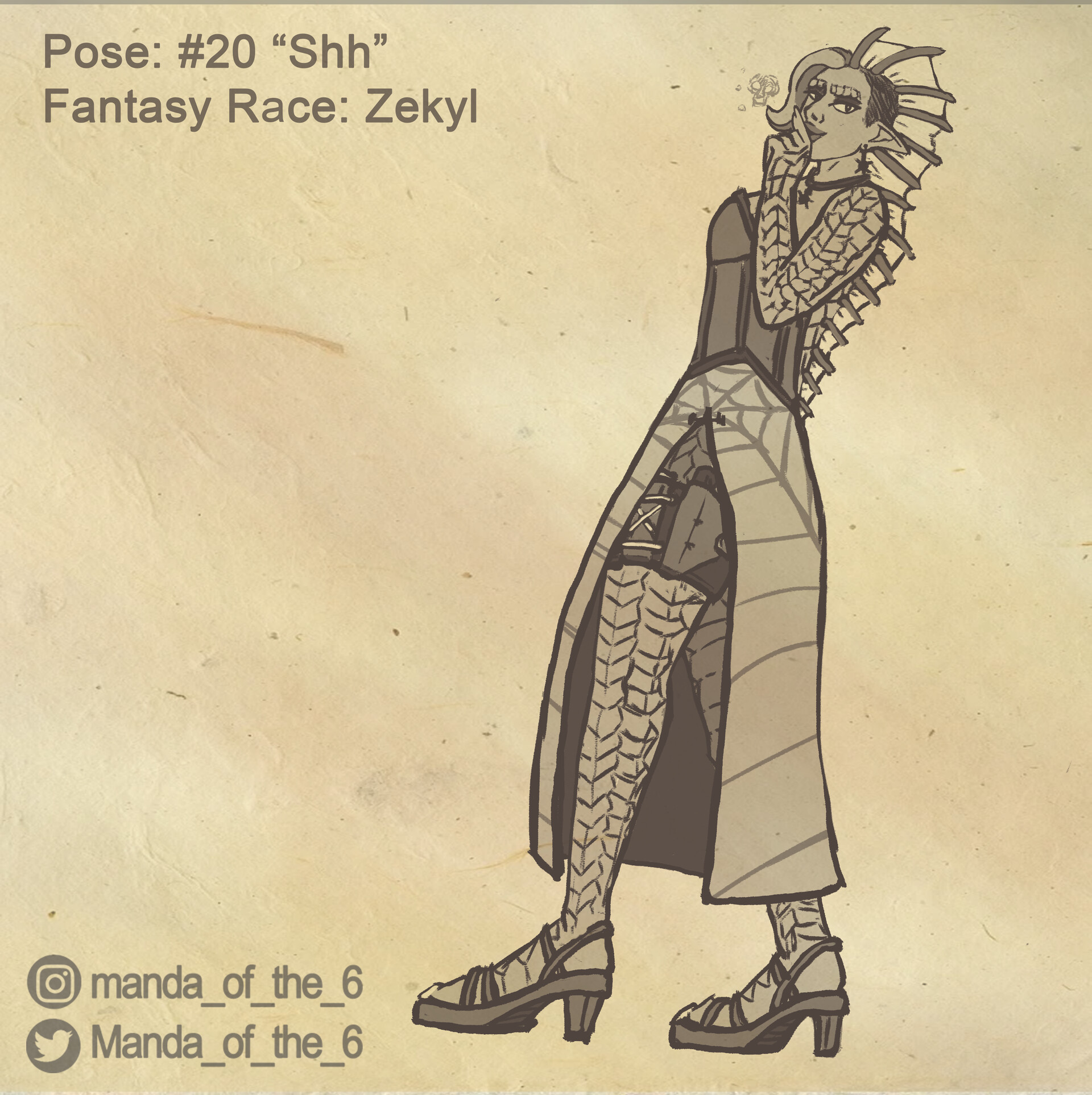 Amanda Burn - June Challenge - Adorkastock's #DrawEverythingJune