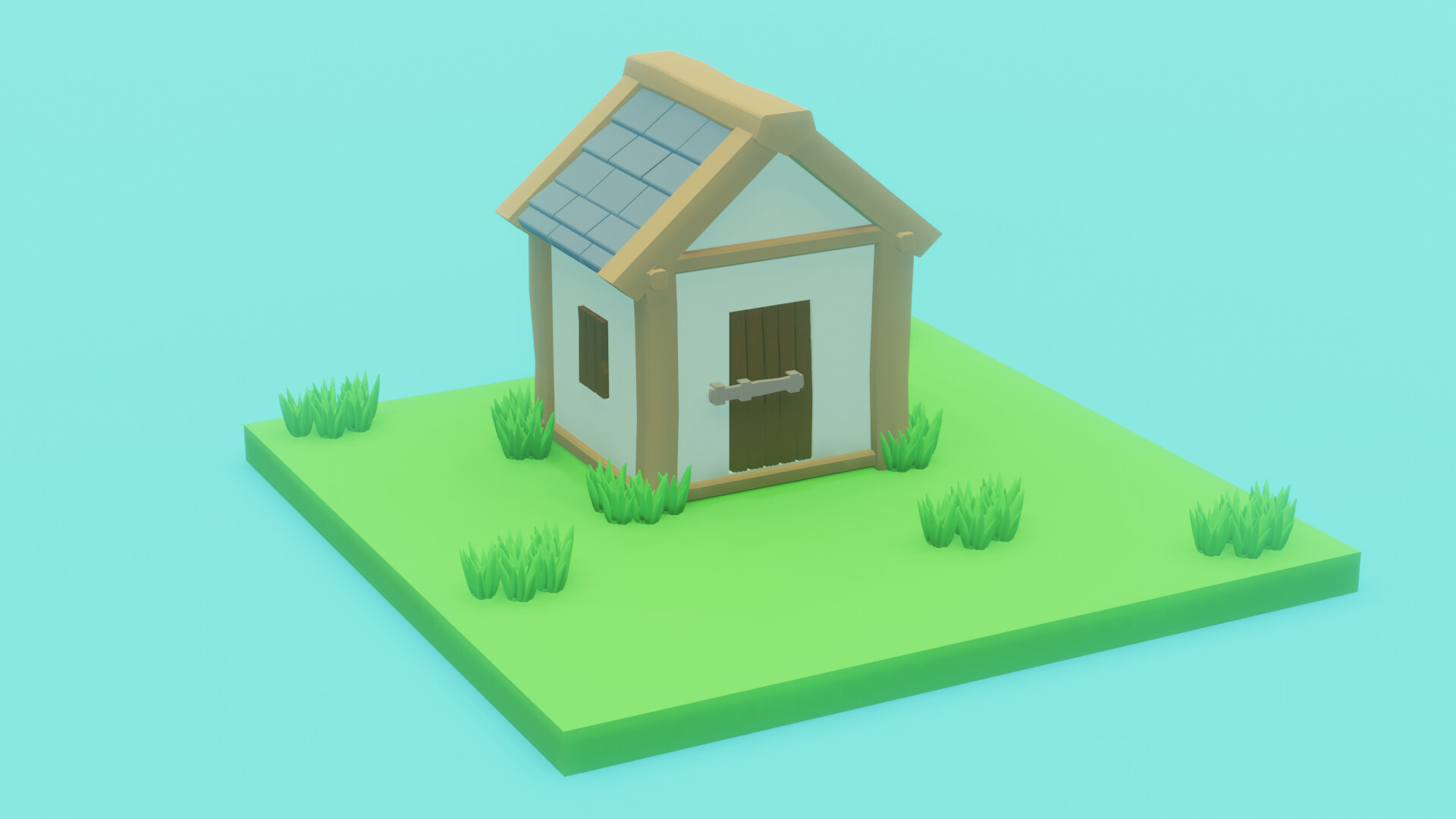 ArtStation - House_Low_Poly_01