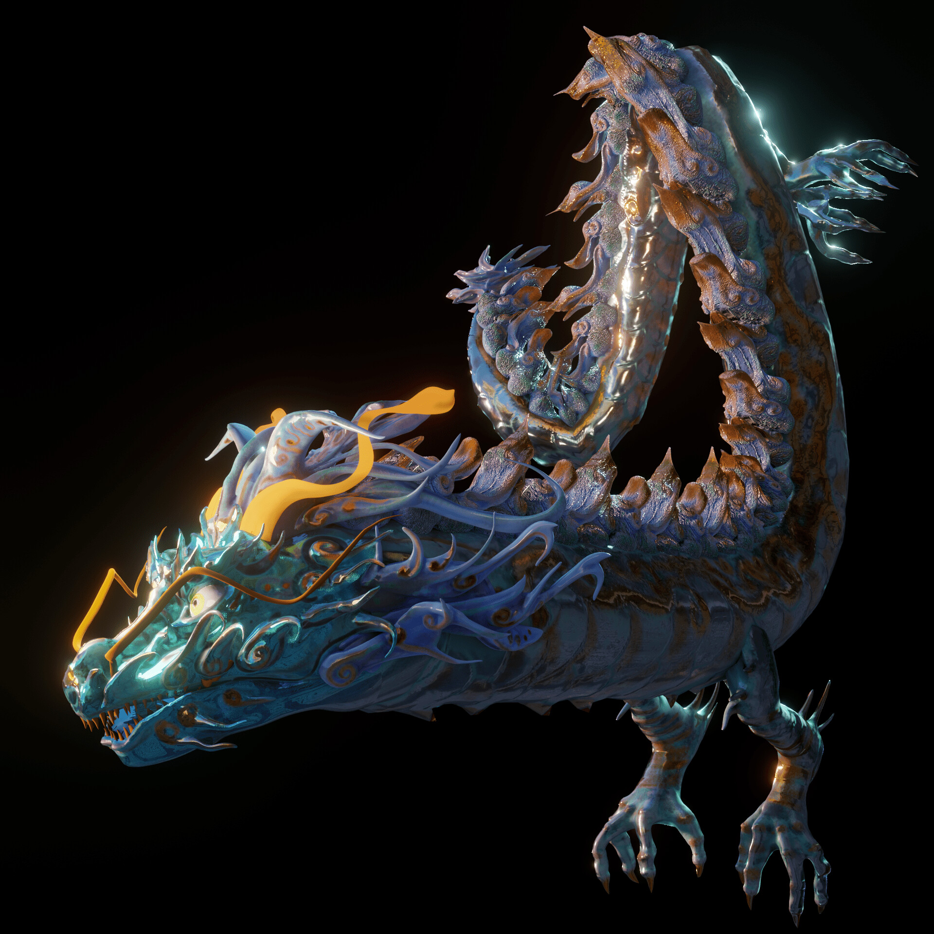 ArtStation - Mischievous Asian Dragon
