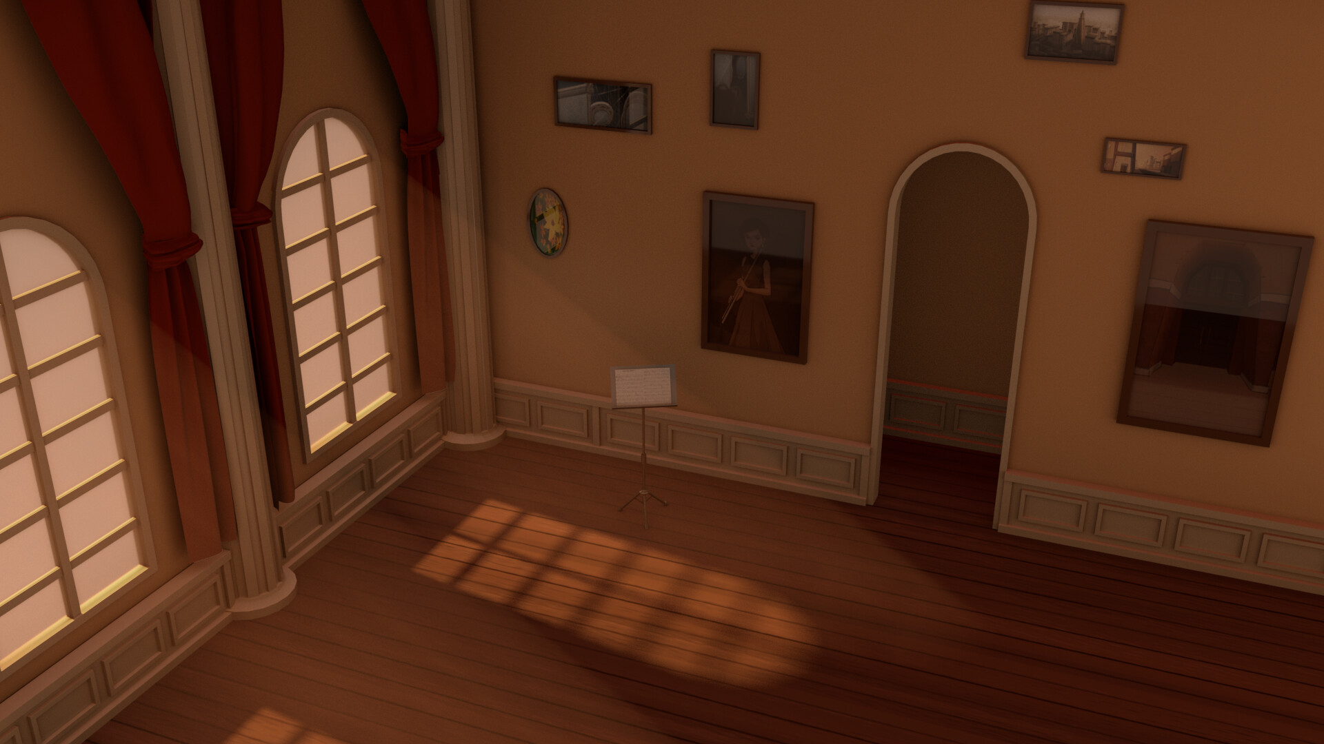 ArtStation - 3D modeling Room