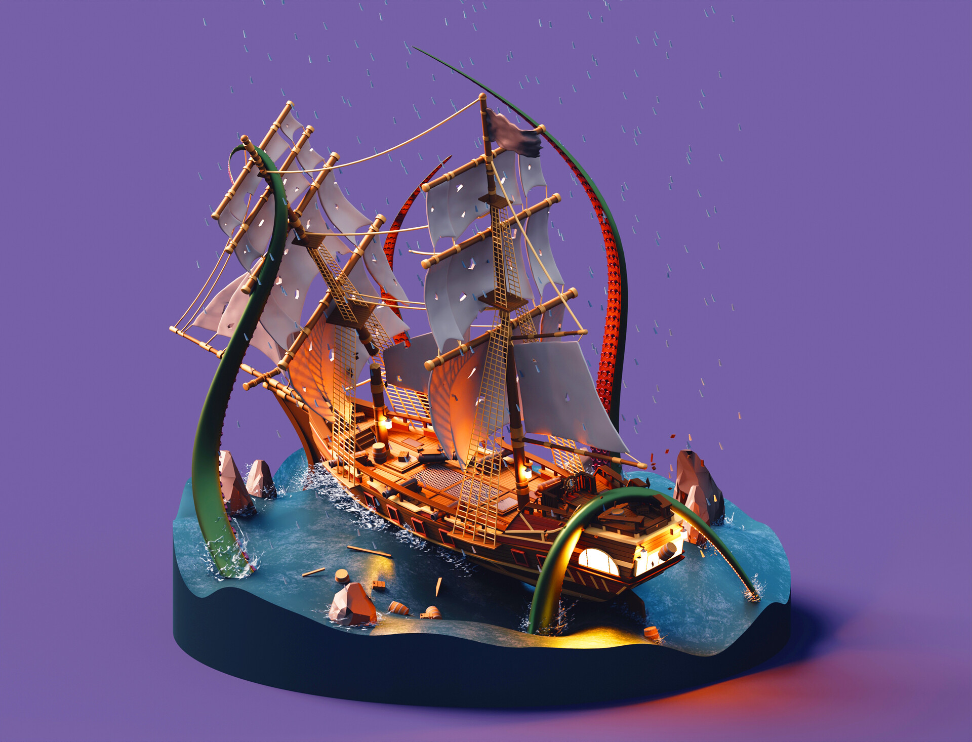 ArtStation - Release the kraken! (Rework)