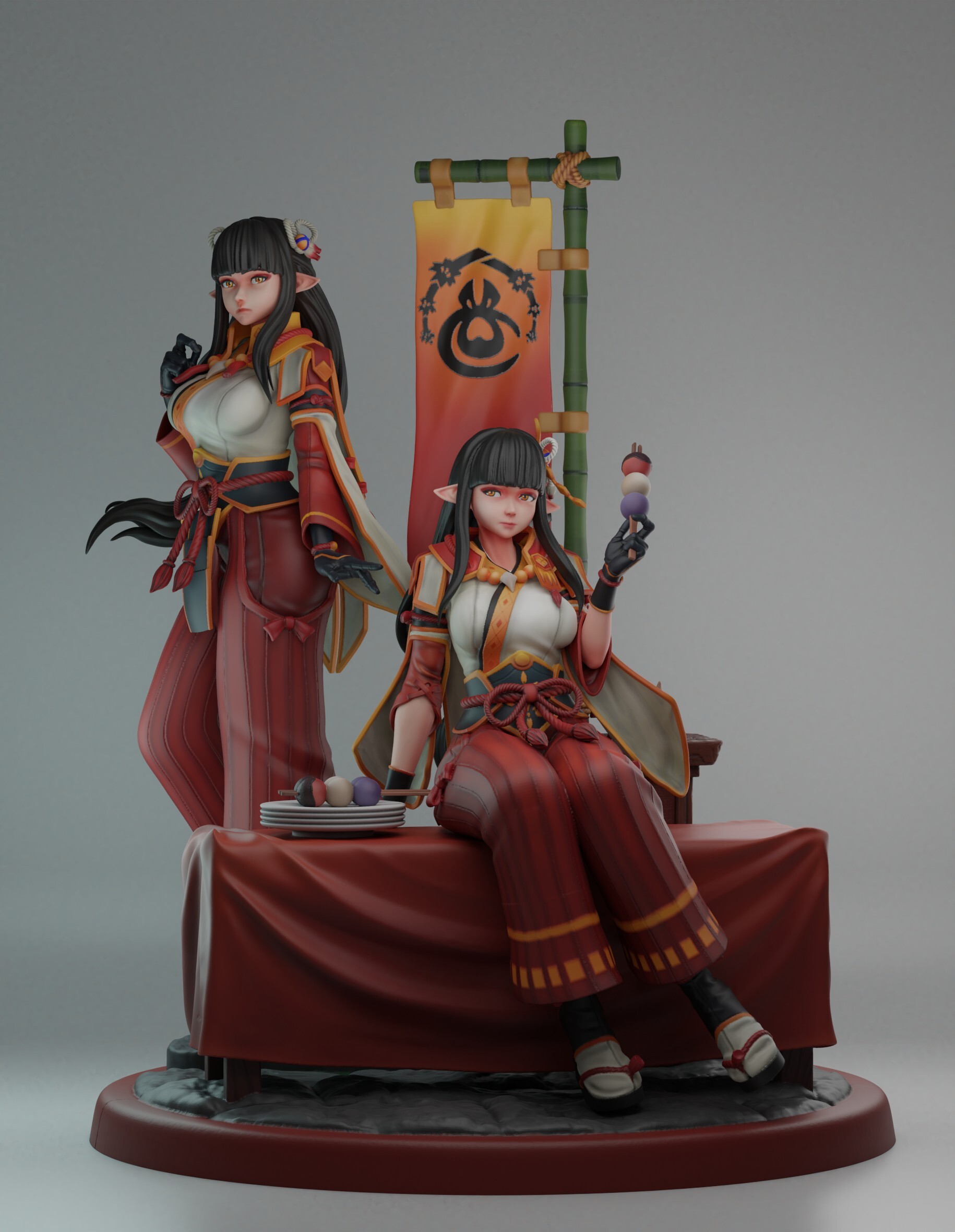 ArtStation - Monster Hunter Rise Hinoa,Minoto