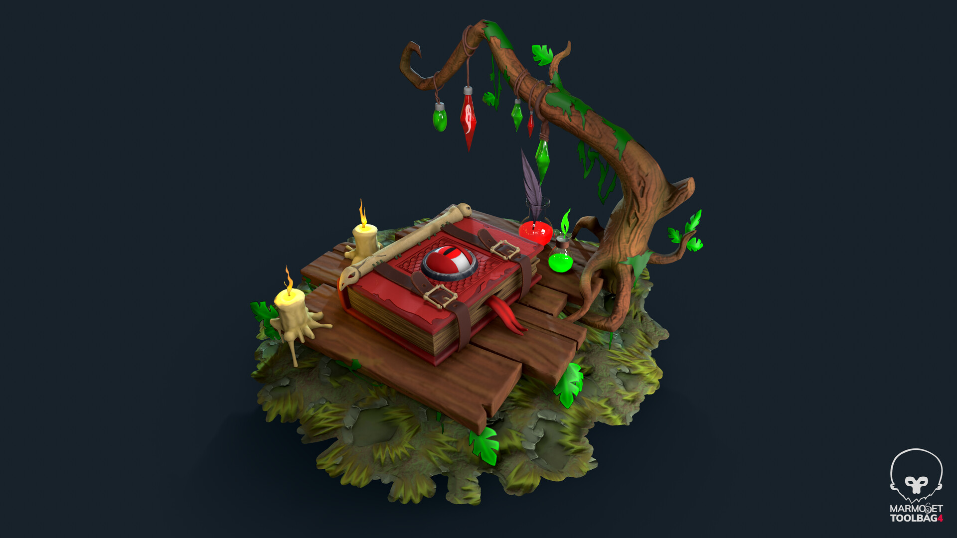 ArtStation - Mordreds Book Of Dark Spells - game art