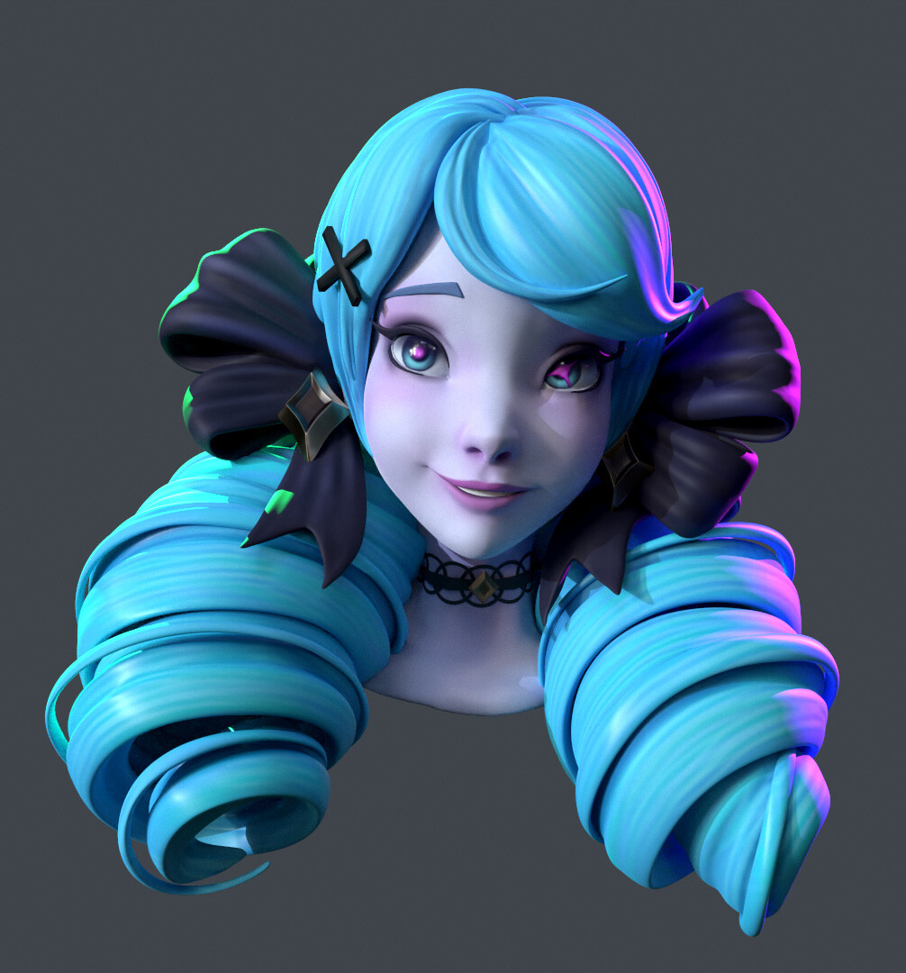 Brian Wienen - Gwen LoL fan art