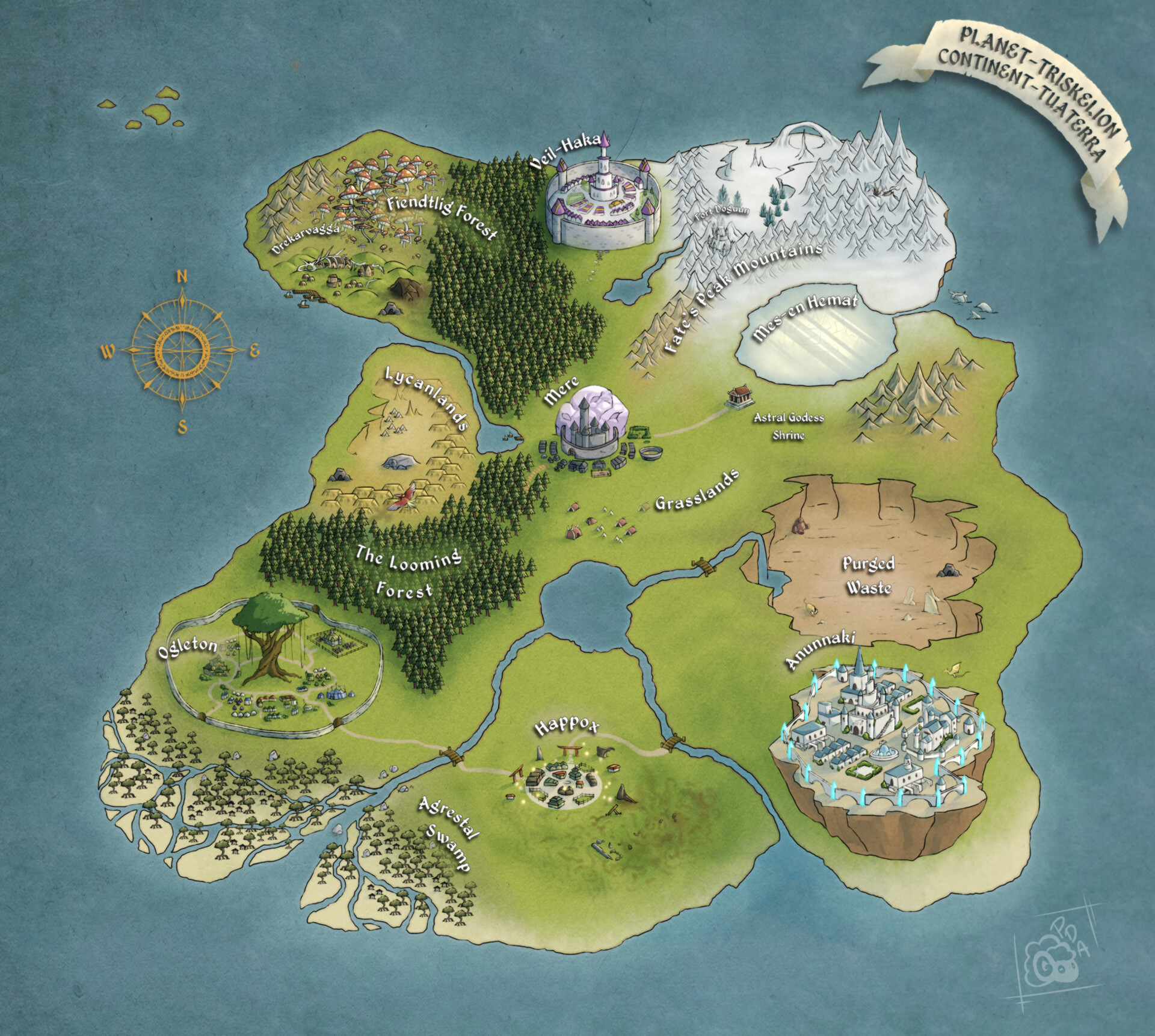 ArtStation - Continental Map