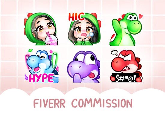 ArtStation - yoshi twitch emotes