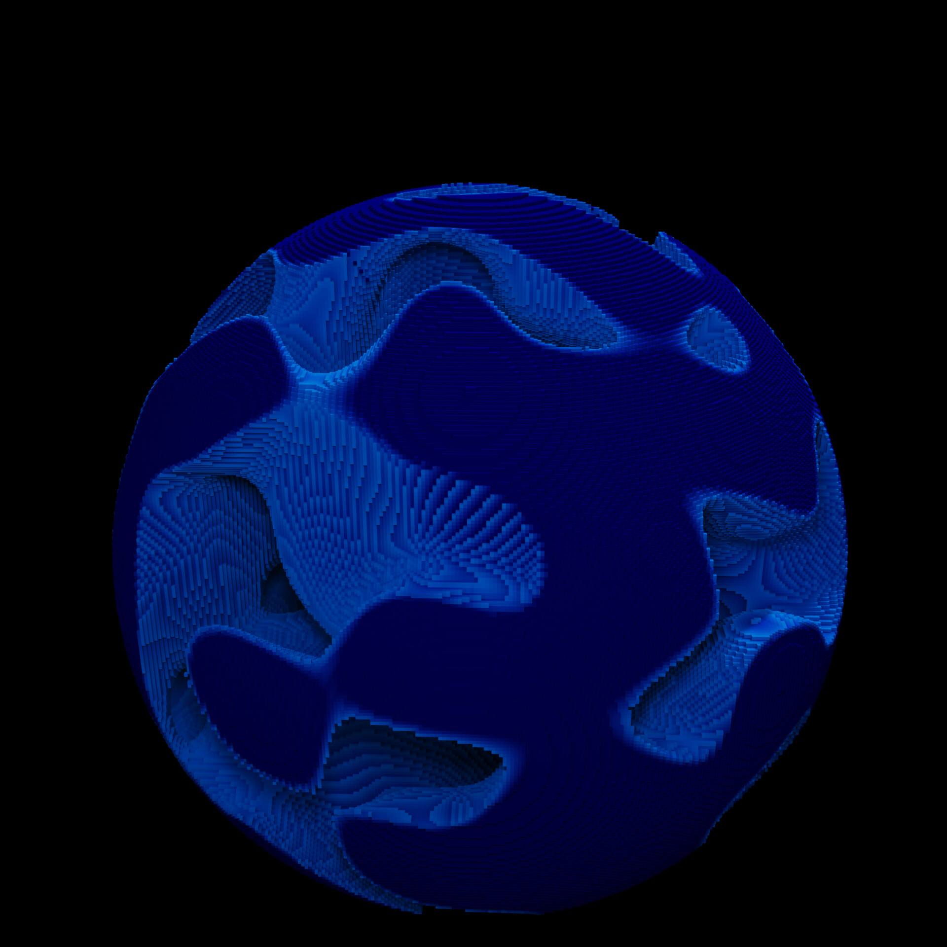 MrBiggles - Procedurally-generated Planet-like Structures. Generated with Magicavoxel and a ...