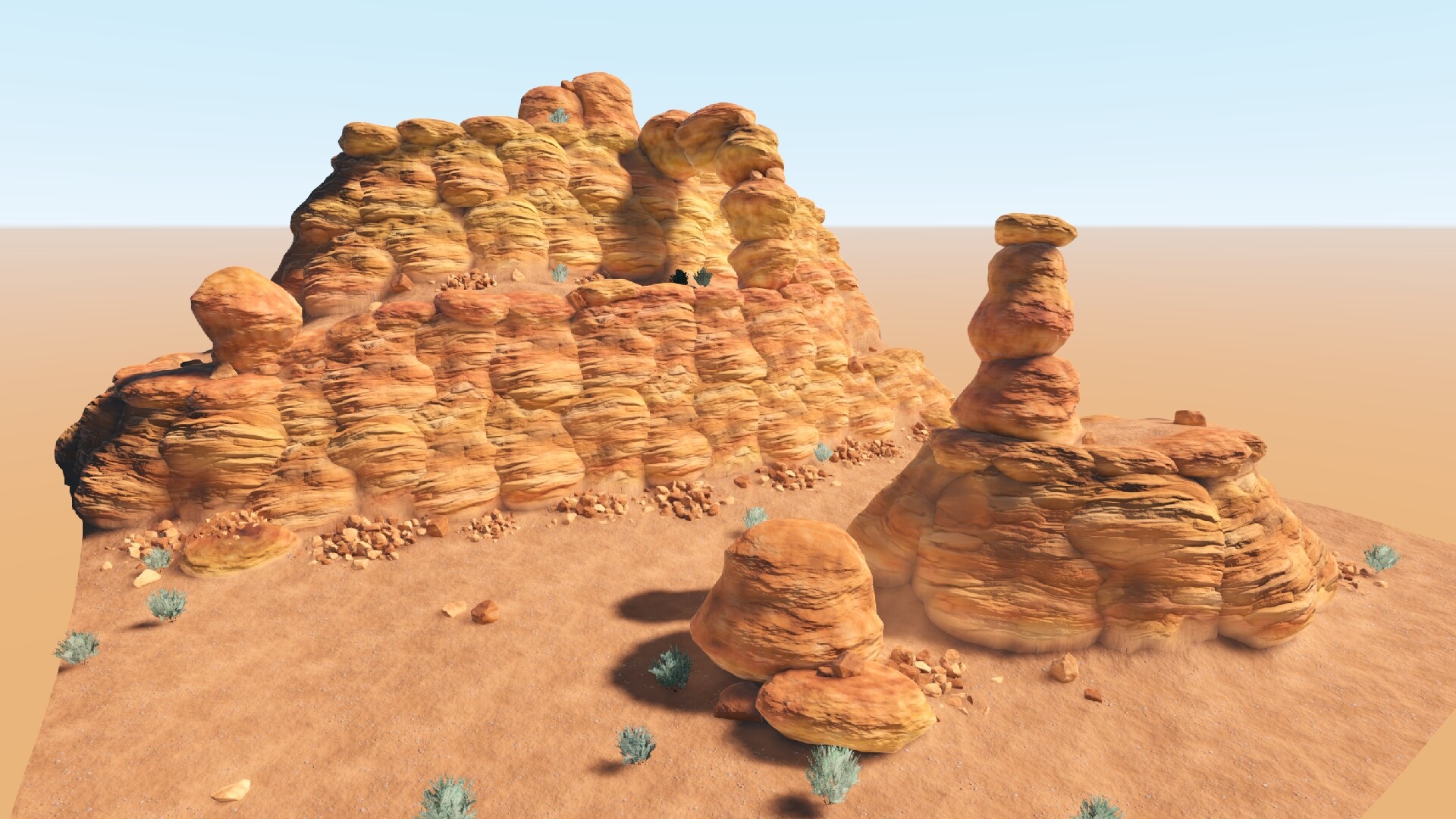 Kasper Frandsen - How Good Can I Make Godot Look - Desert Scene