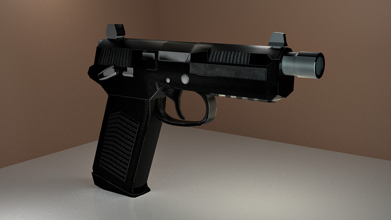 ArtStation - 9mm pistol