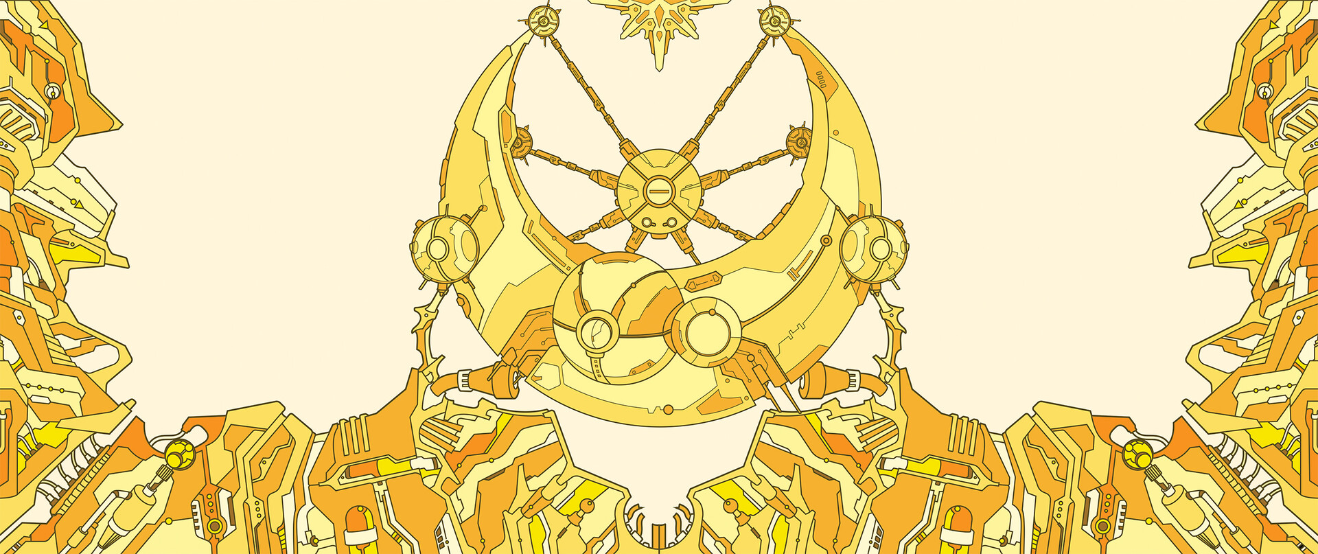 ArtStation - Robotic Mechanical Moon Design V2