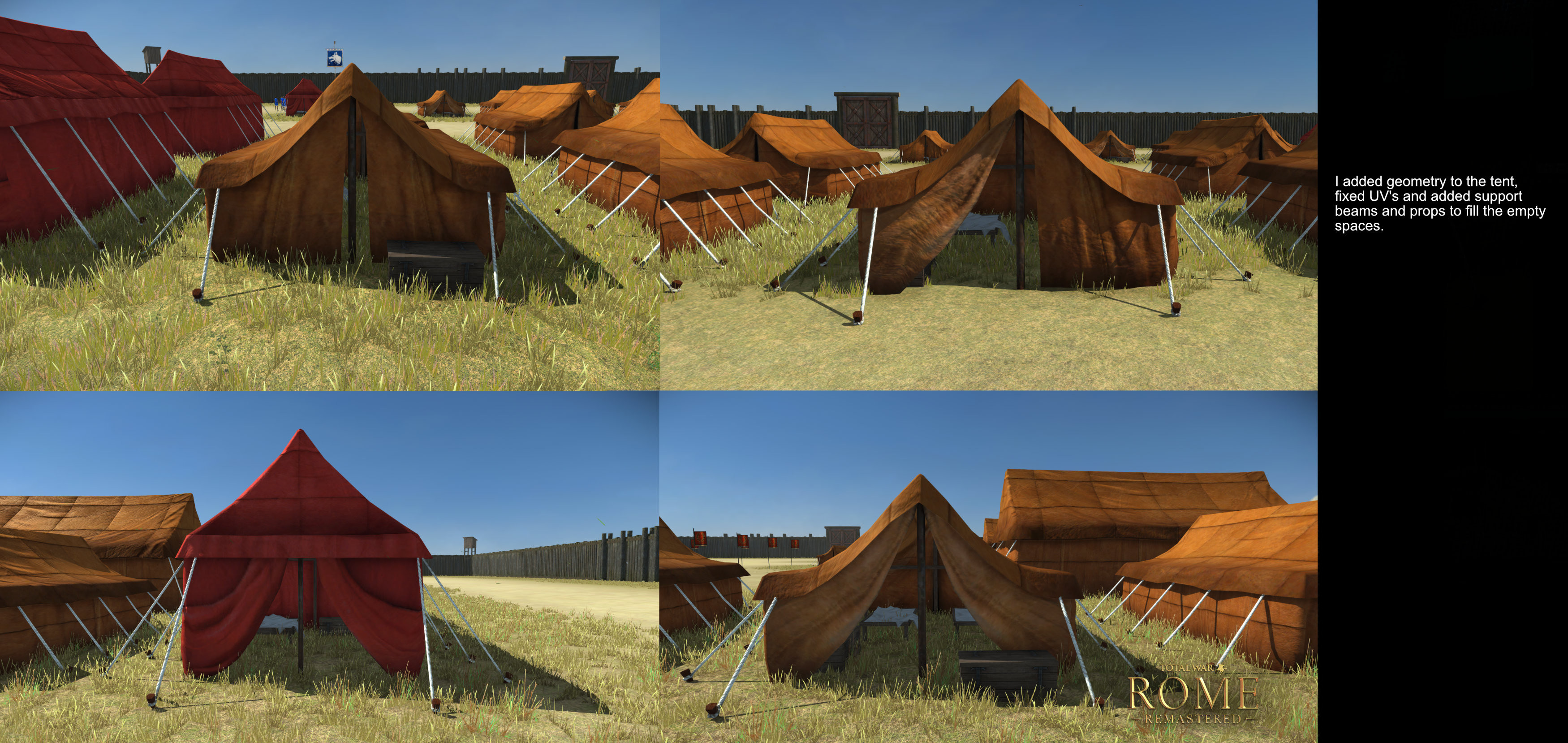 Mus Cetiner - Total War: Rome Remastered - Fort Tents