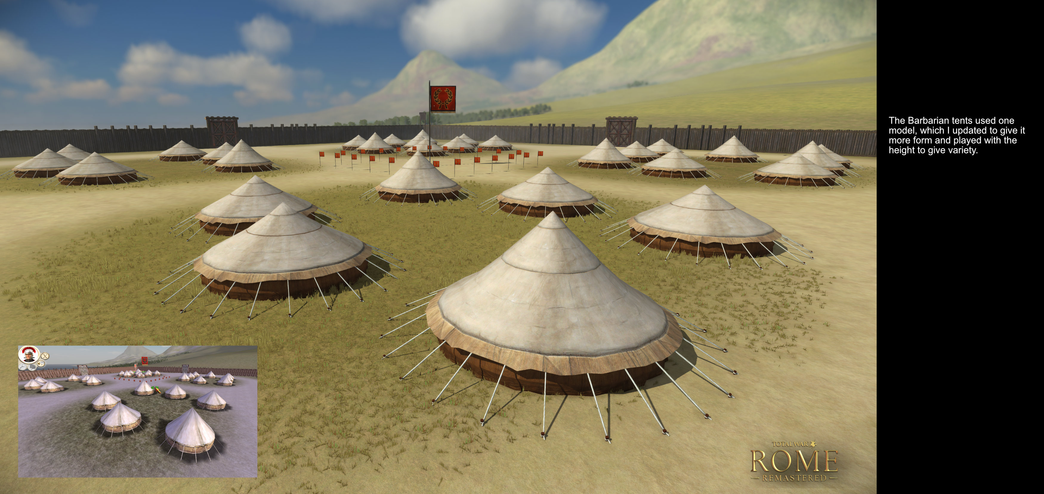 Mus Cetiner - Total War: Rome Remastered - Fort Tents
