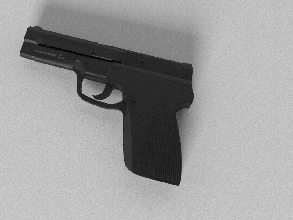 ArtStation - 3D Gun Model