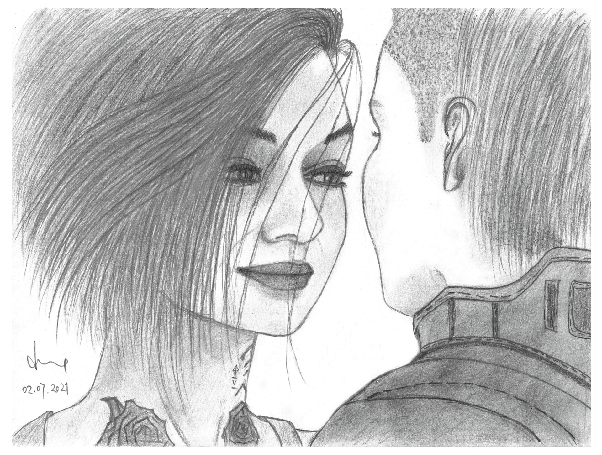 Four And Tris Drawing