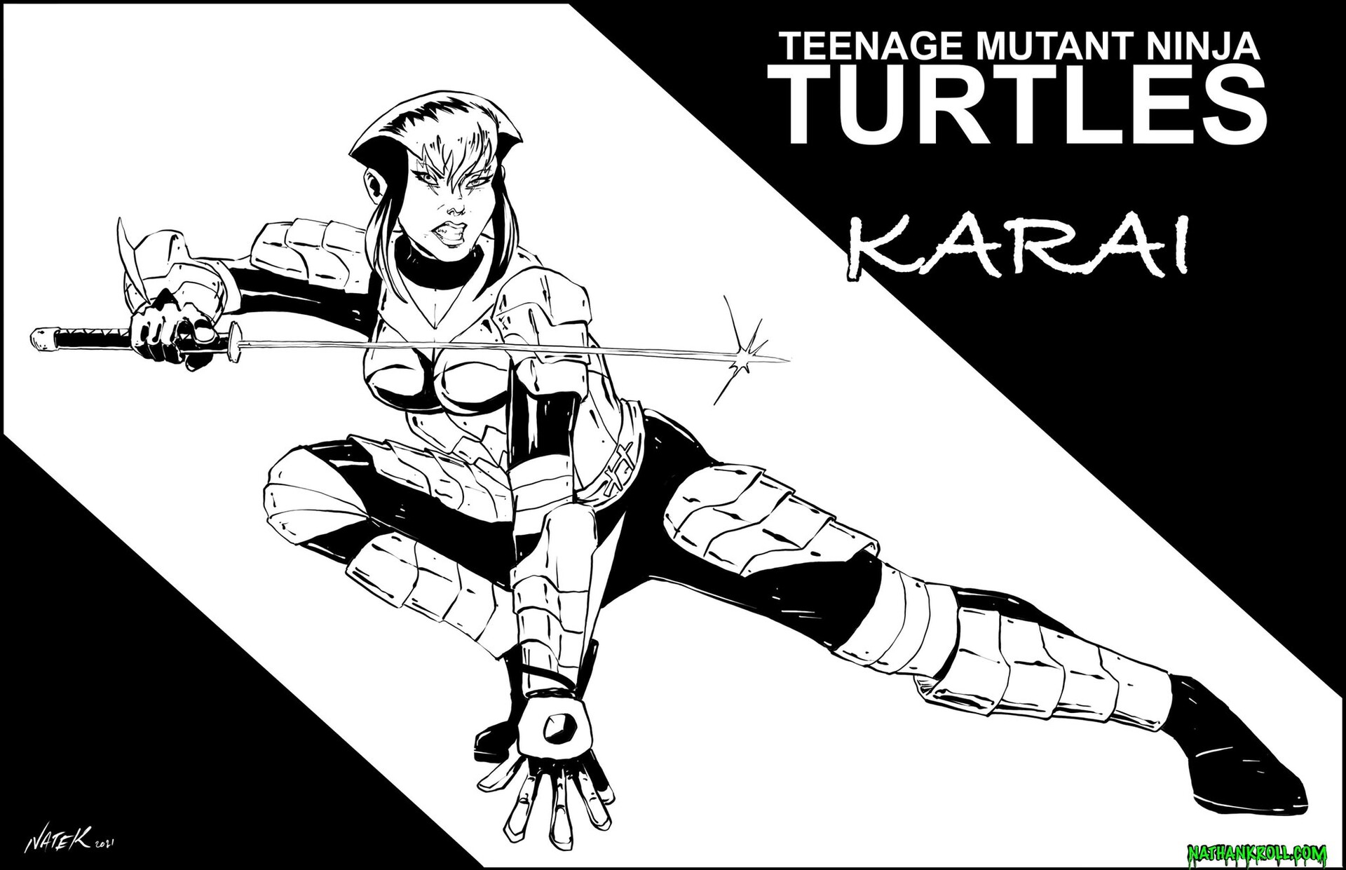 karai tmnt coloring pages