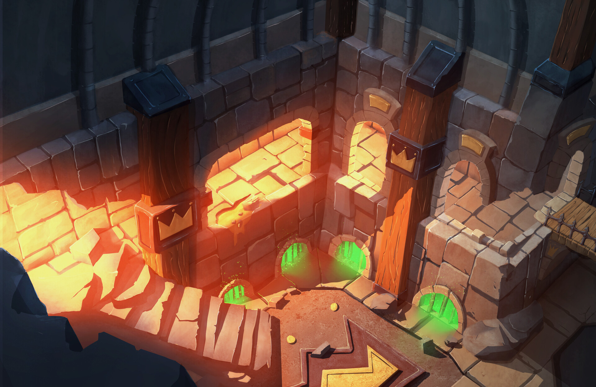 ArtStation - Dungeon environment color, Gaëtan Serenelli Pesin