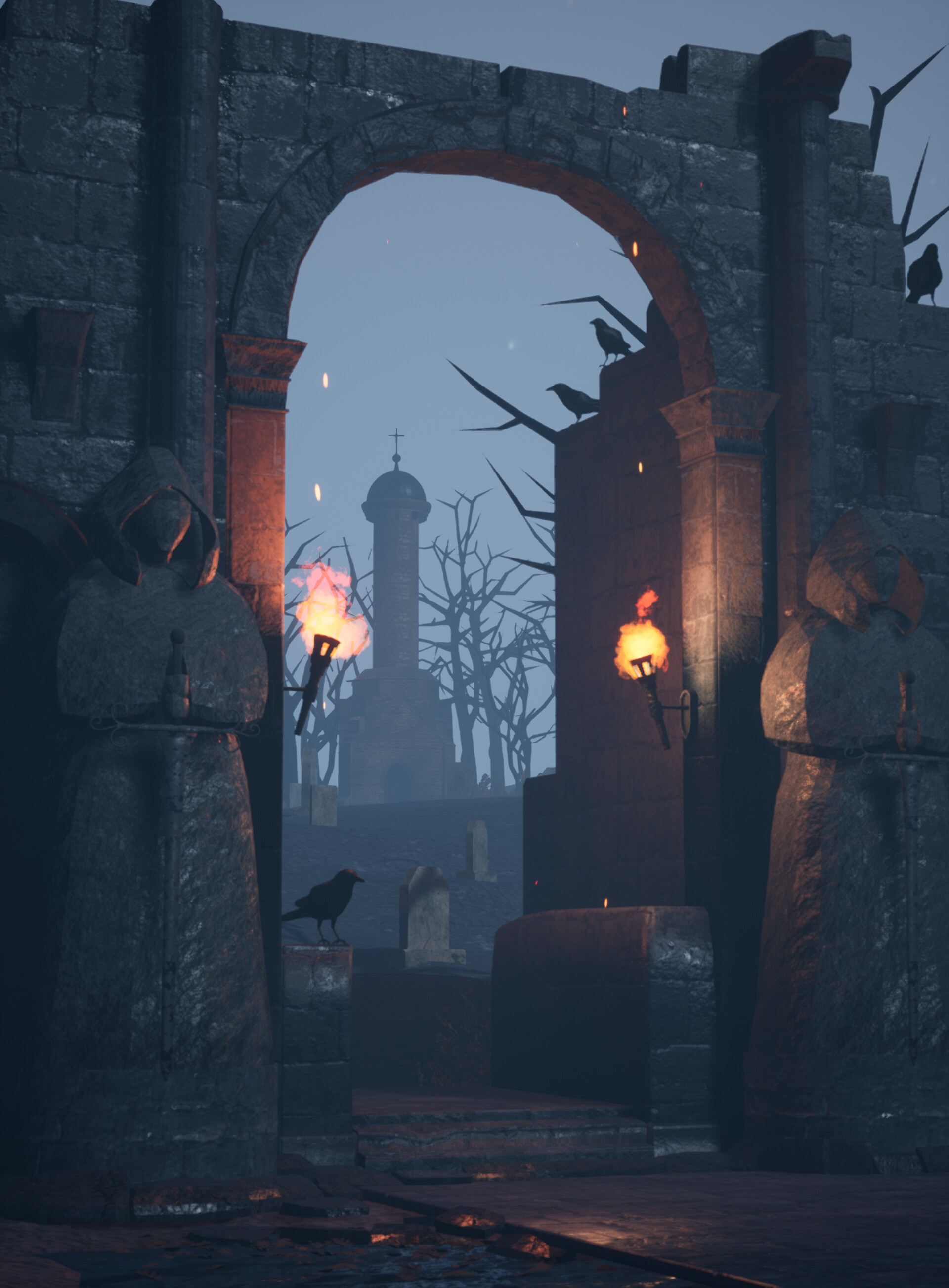 ArtStation - The ruined Gate