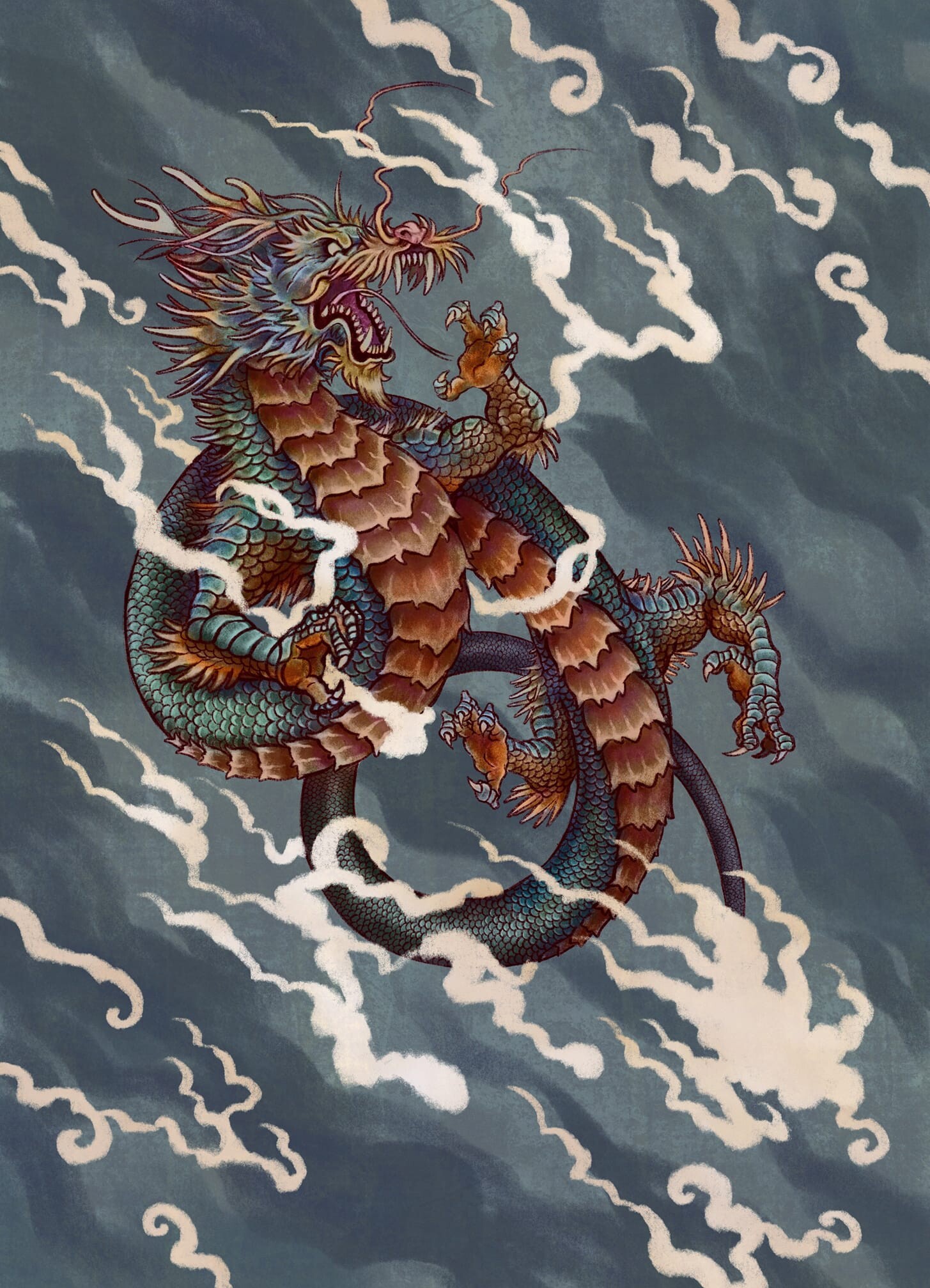 Japanese Dragon Paintings