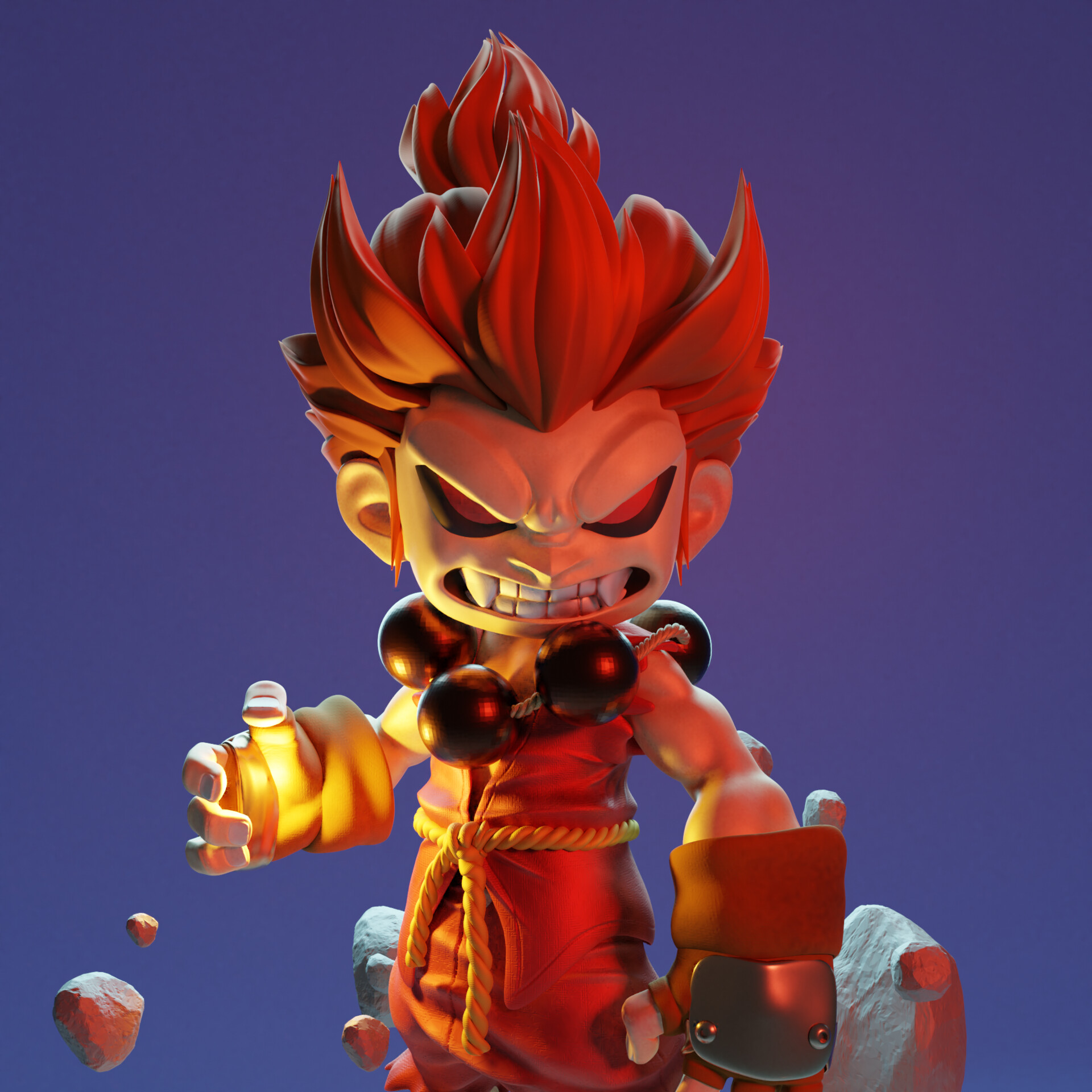 ArtStation - Akuma Chibi Zbush modeling