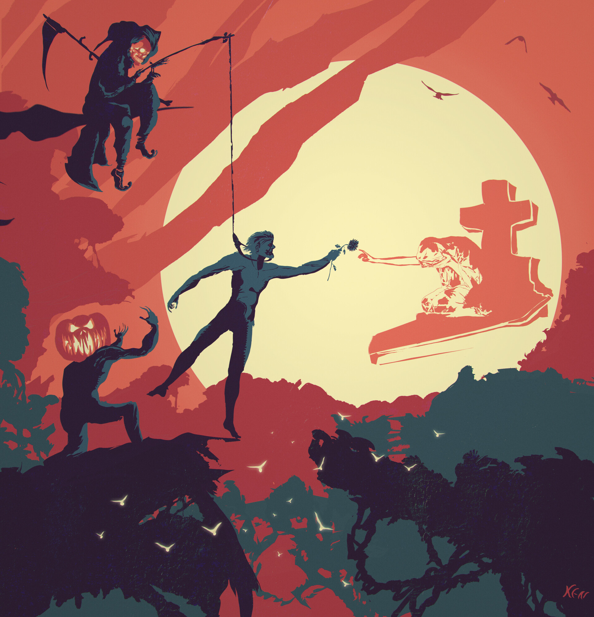 ArtStation - Sad Halloween