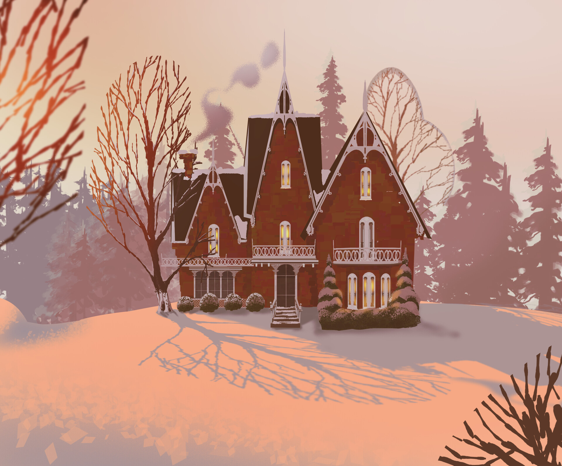 ArtStation - Stylized house