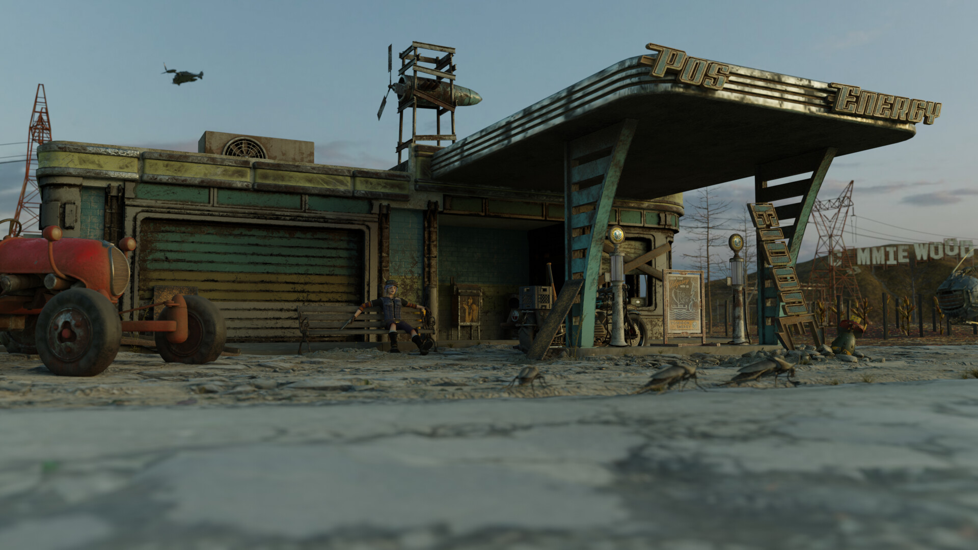 ArtStation - Fallout - Poseidon Gas Station