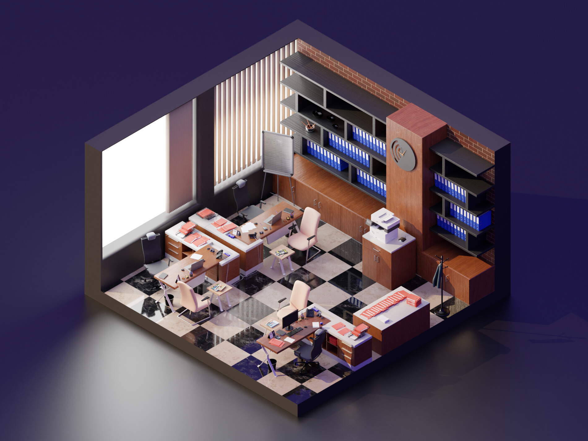 ArtStation - Isometric Office