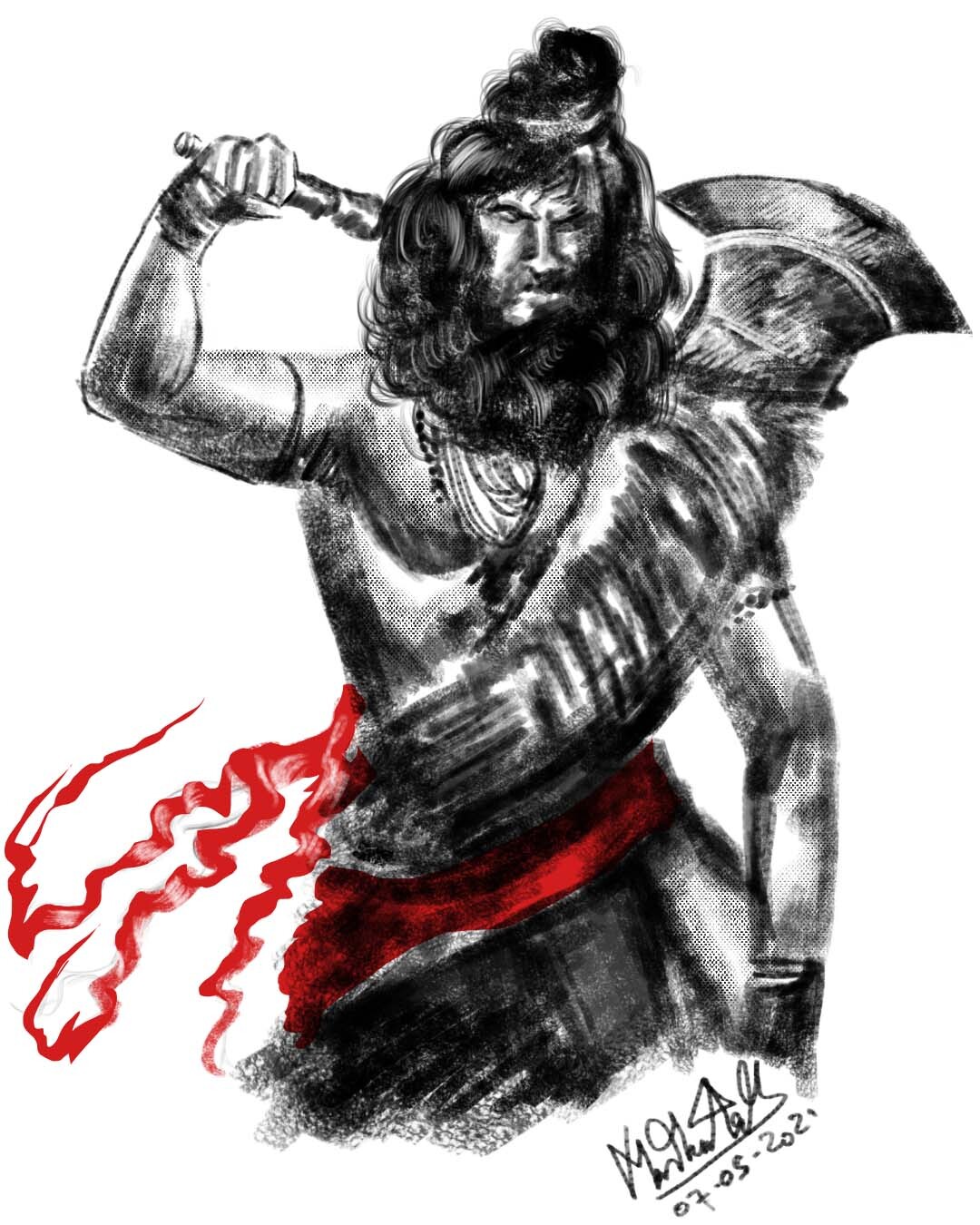 ArtStation - God Parshurama by ManthanArt