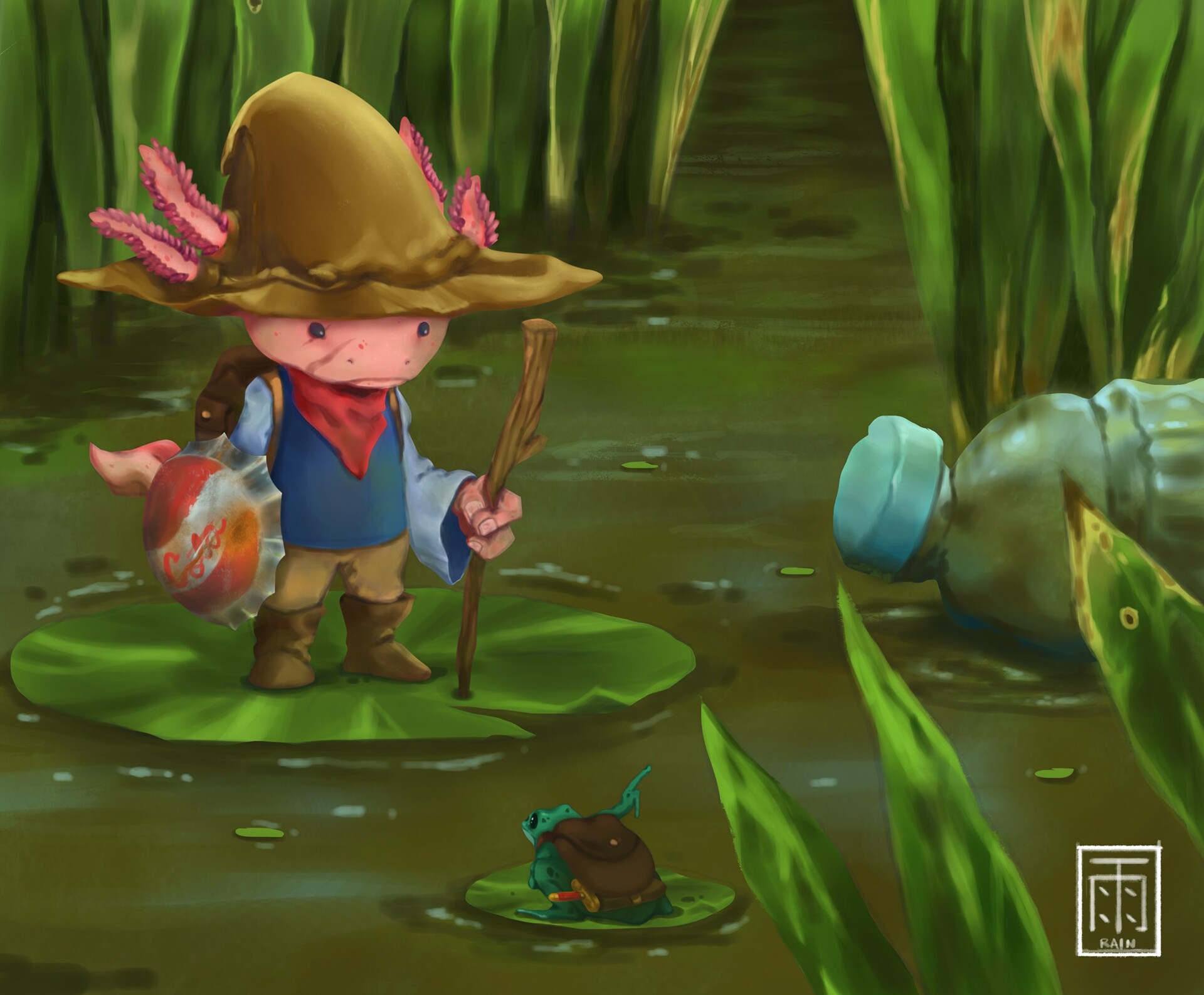 ArtStation - Axolotl Adventurer