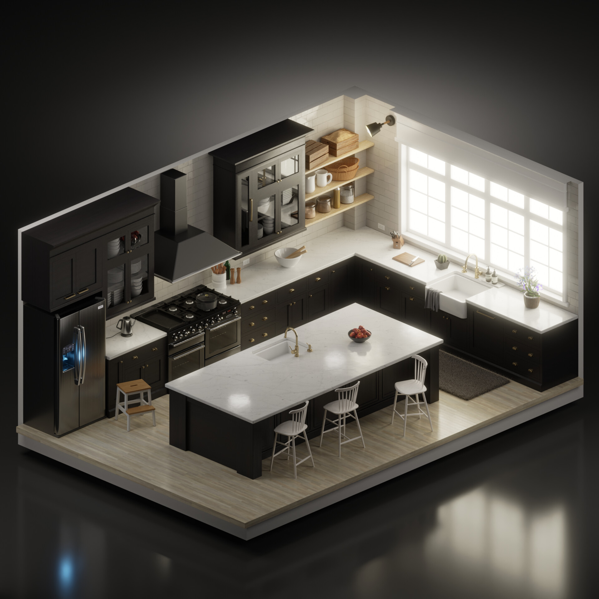 ArtStation - Isometric Kitchen