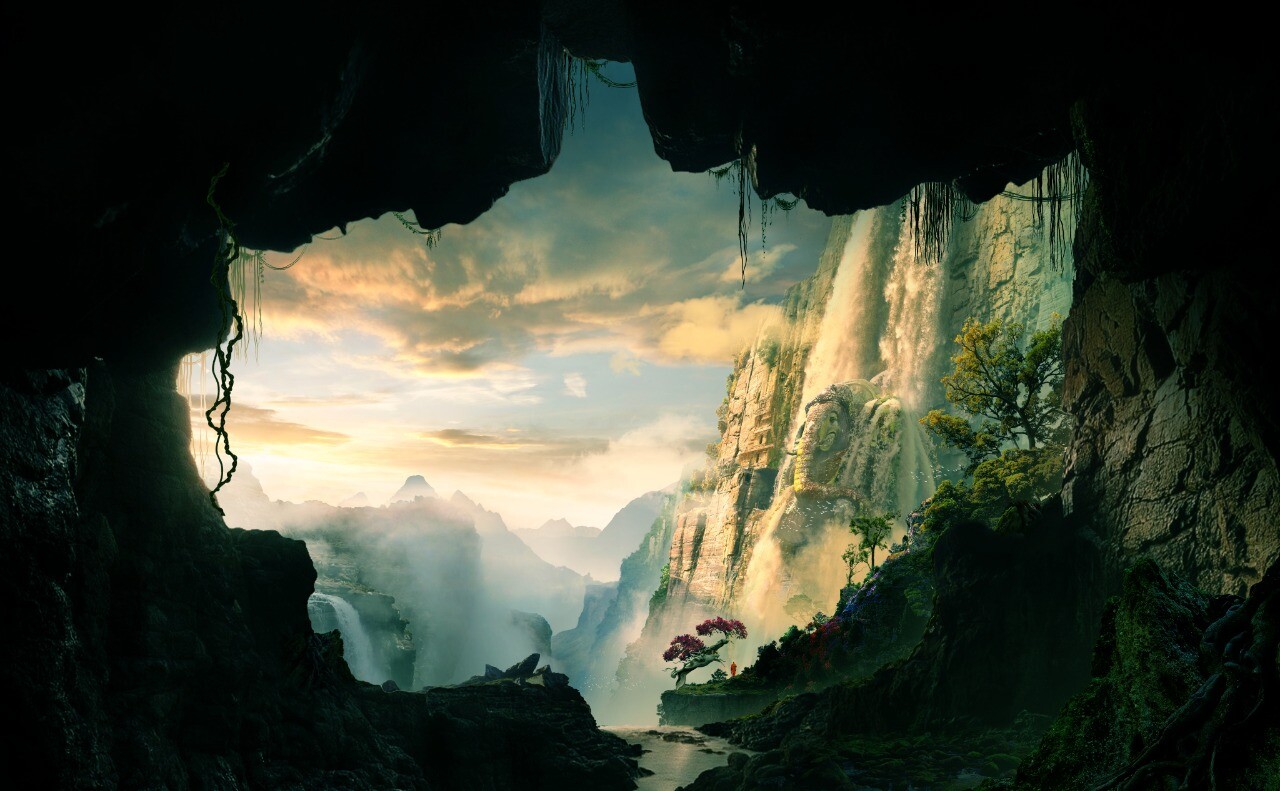 ArtStation - Ganesh waterfall