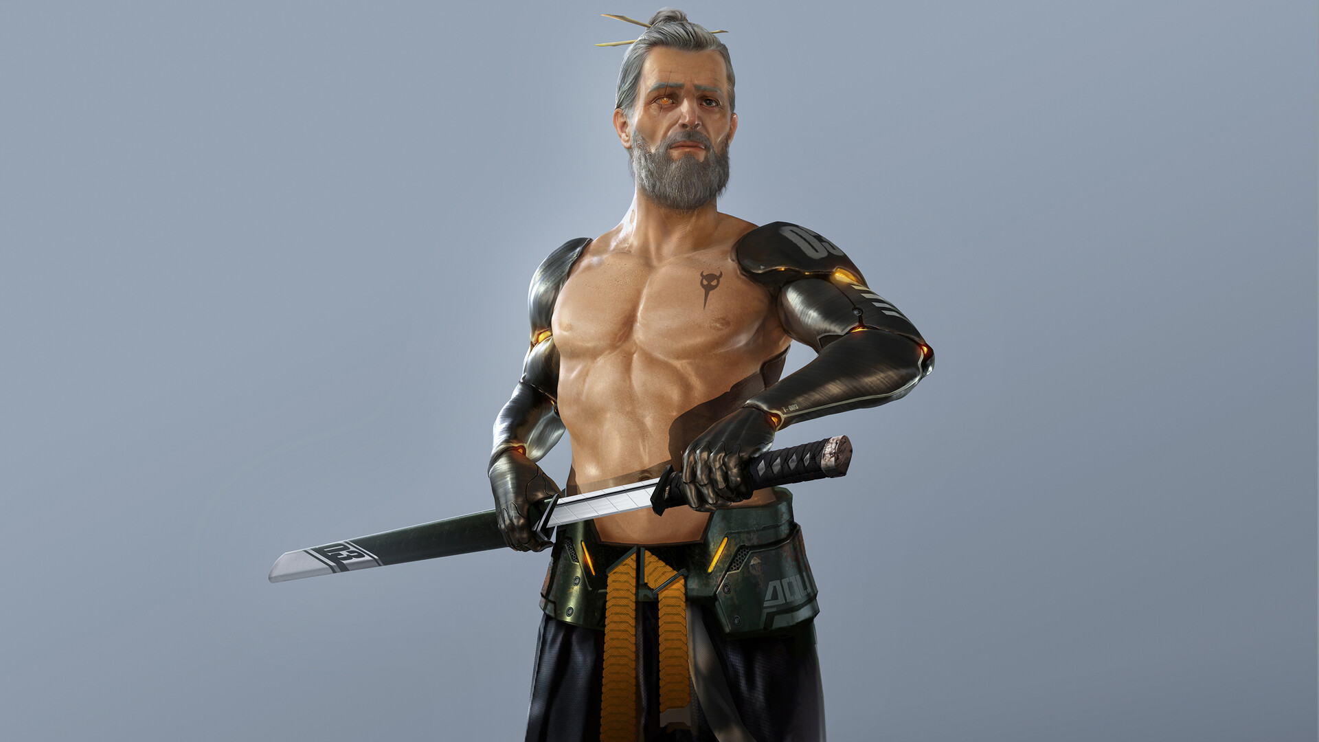 ArtStation - Swordsman Retouching