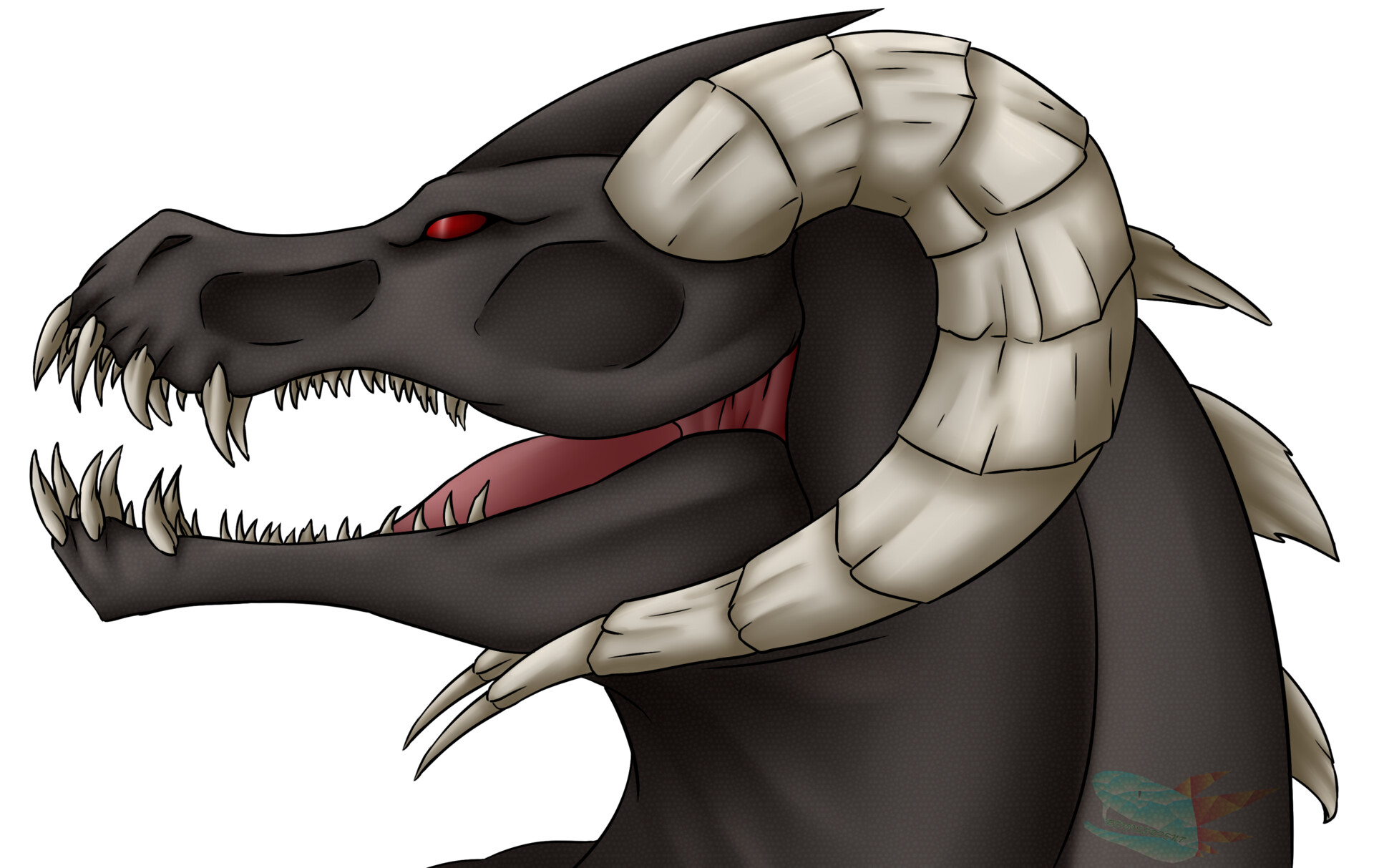 ArtStation - Dragon headshot