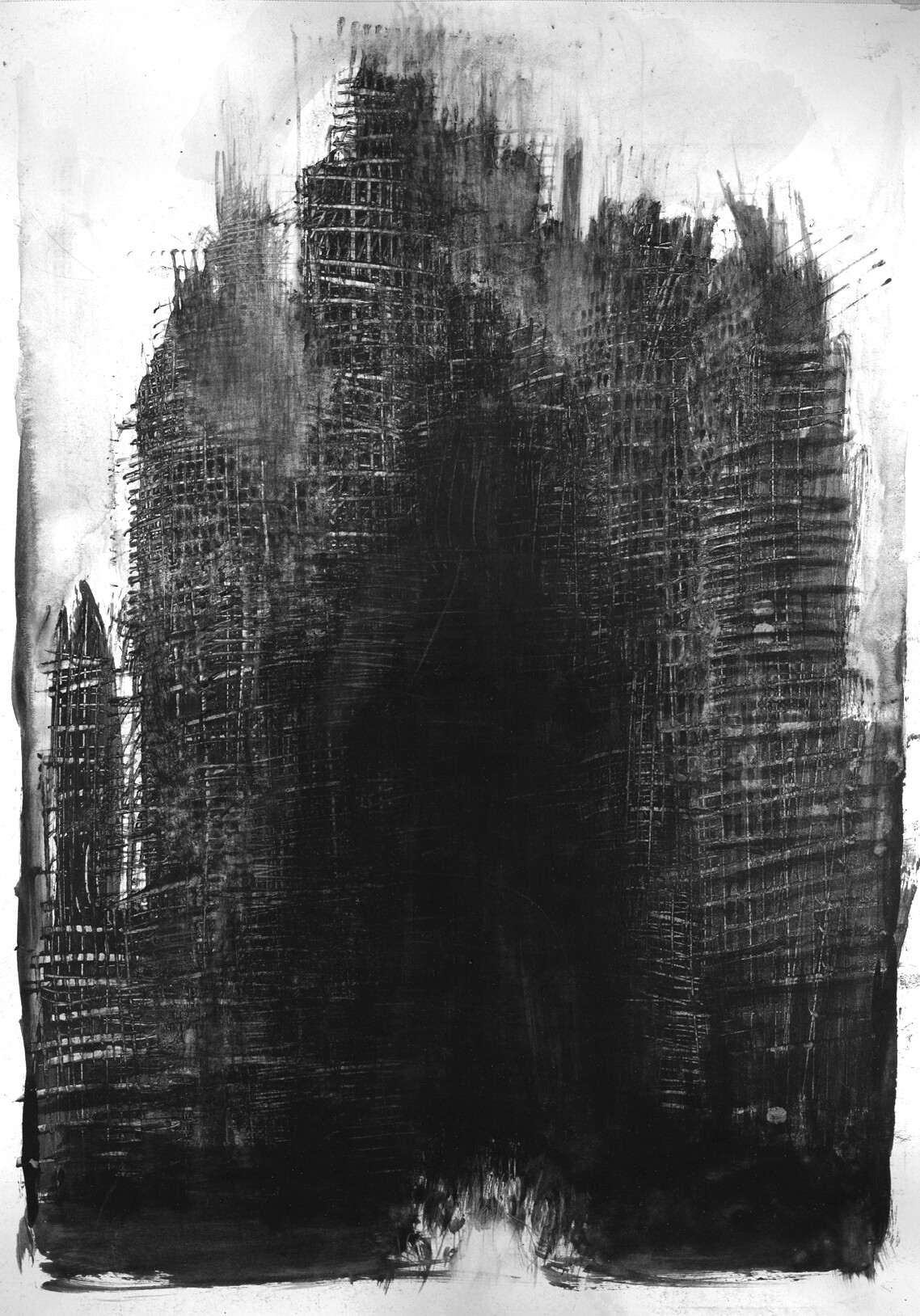 Jay Hurst - Ex-Cathedra series - experimental drawings