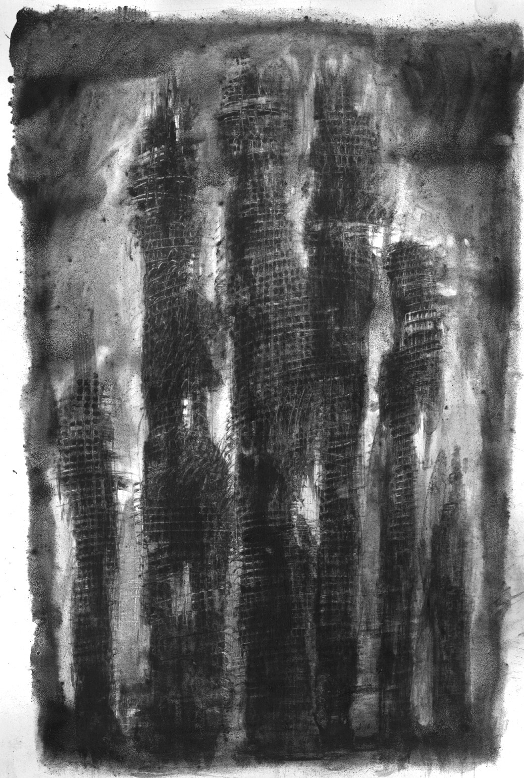 Jay Hurst - Ex-Cathedra series - experimental drawings