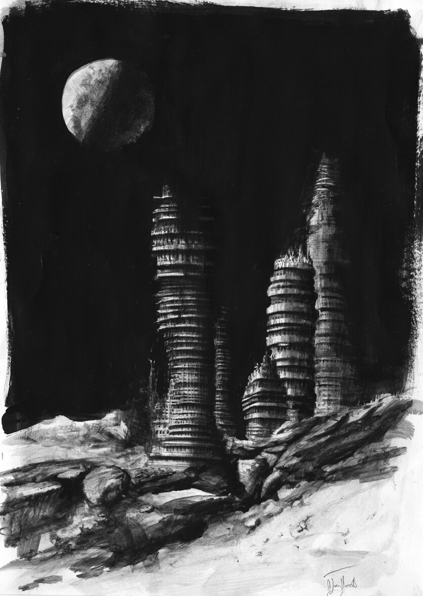 Jay Hurst - Ex-Cathedra series - experimental drawings