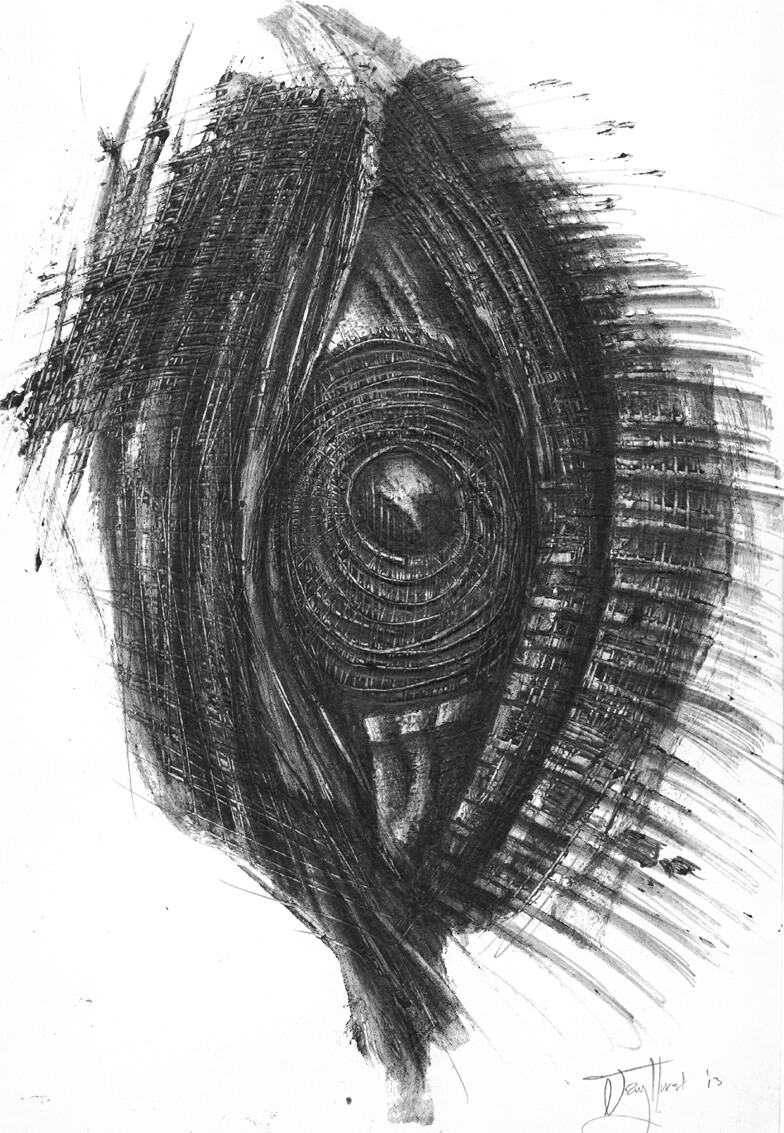 Jay Hurst - Ex-Cathedra series - experimental drawings