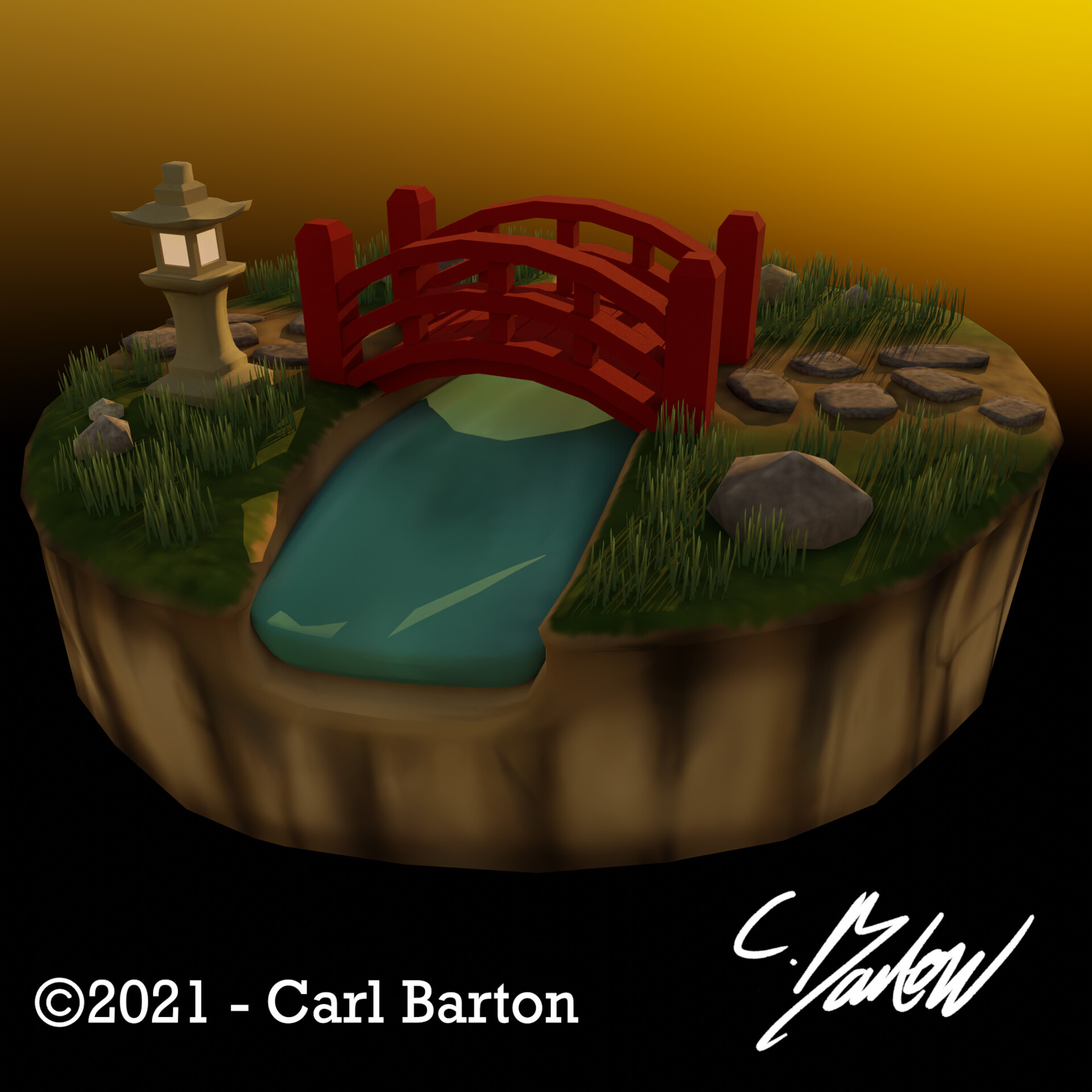 ArtStation - Japanese Bridge