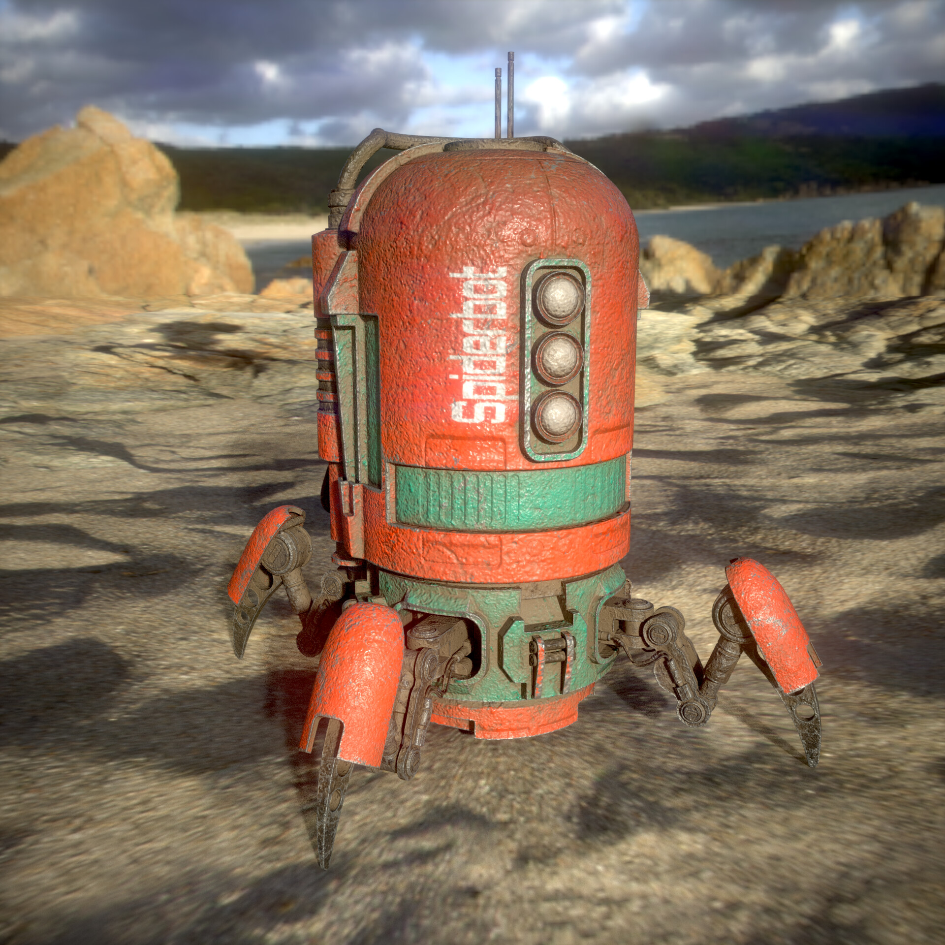 ArtStation - Spiderbot Tutorial, 2021