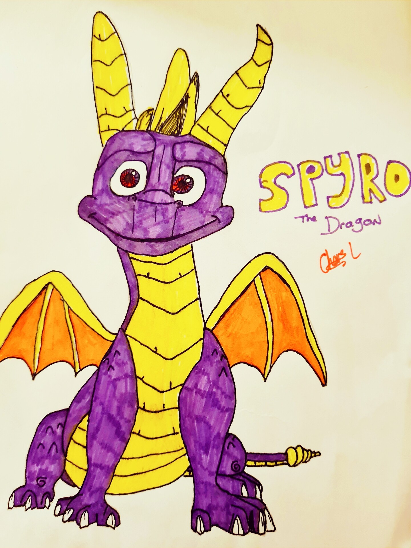 Spyro The Dragon Drawing