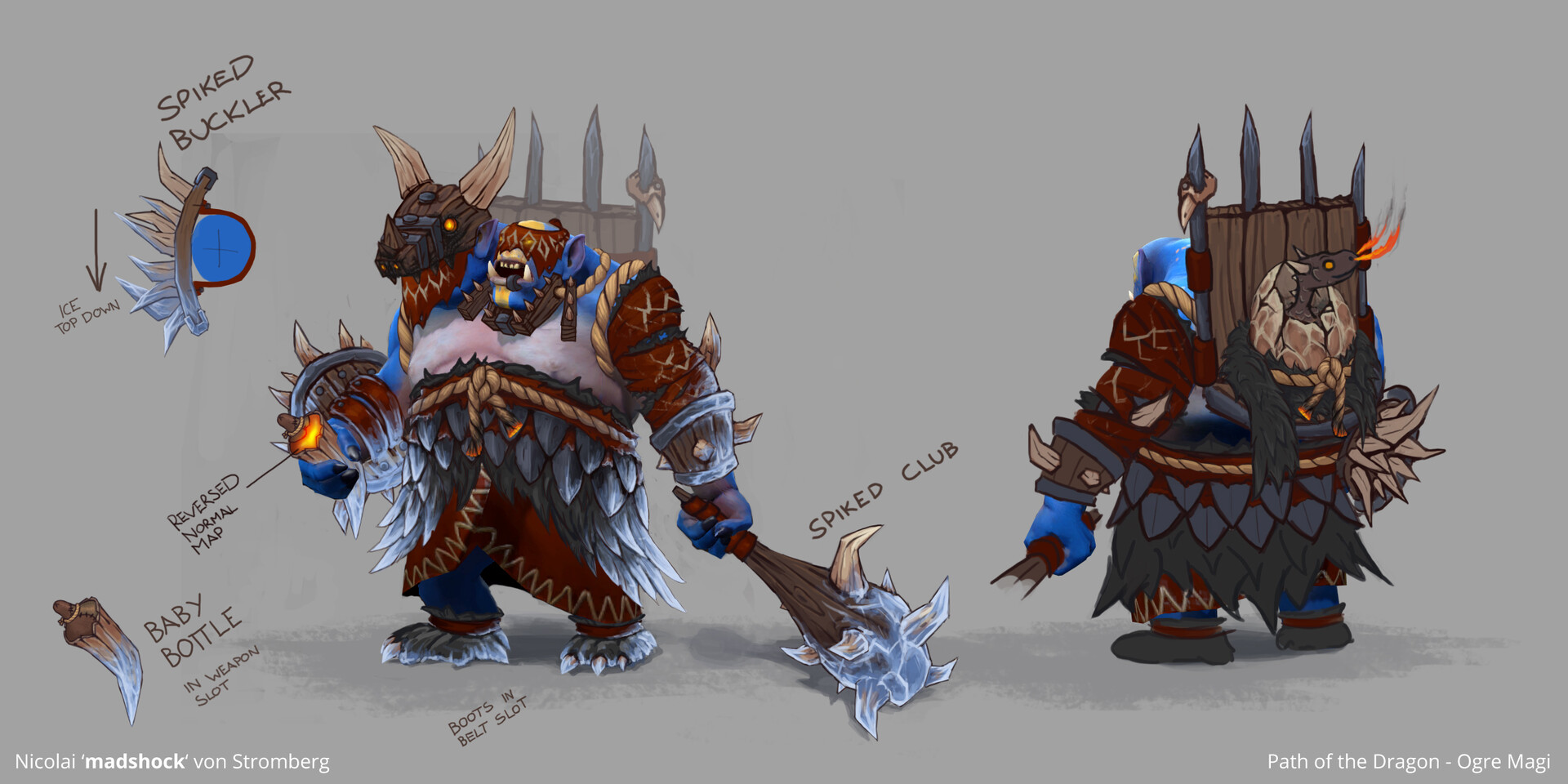 ArtStation - Path of the Dragon - Ogre Magi Concept