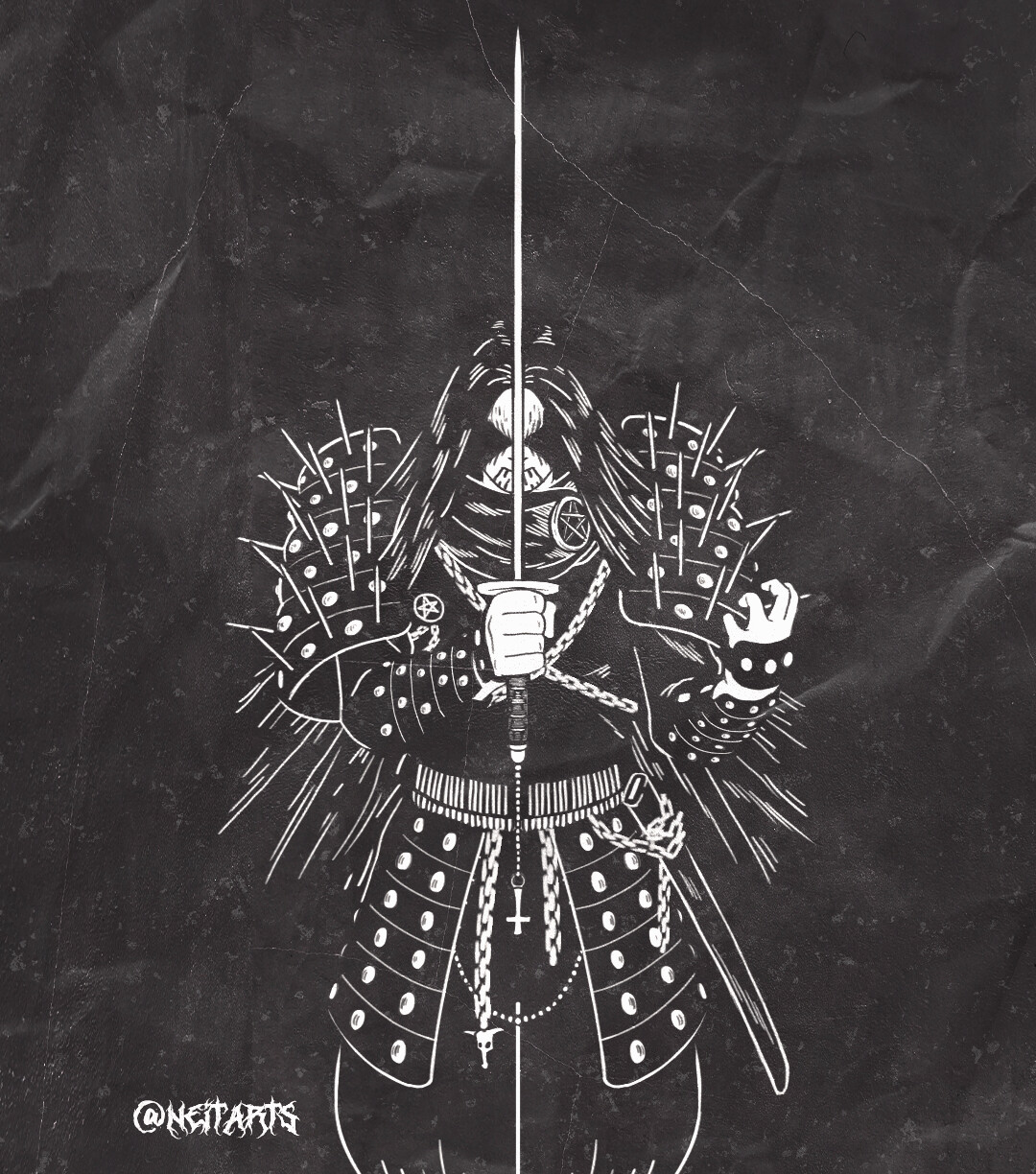 ArtStation - Samurai, but make it black metal