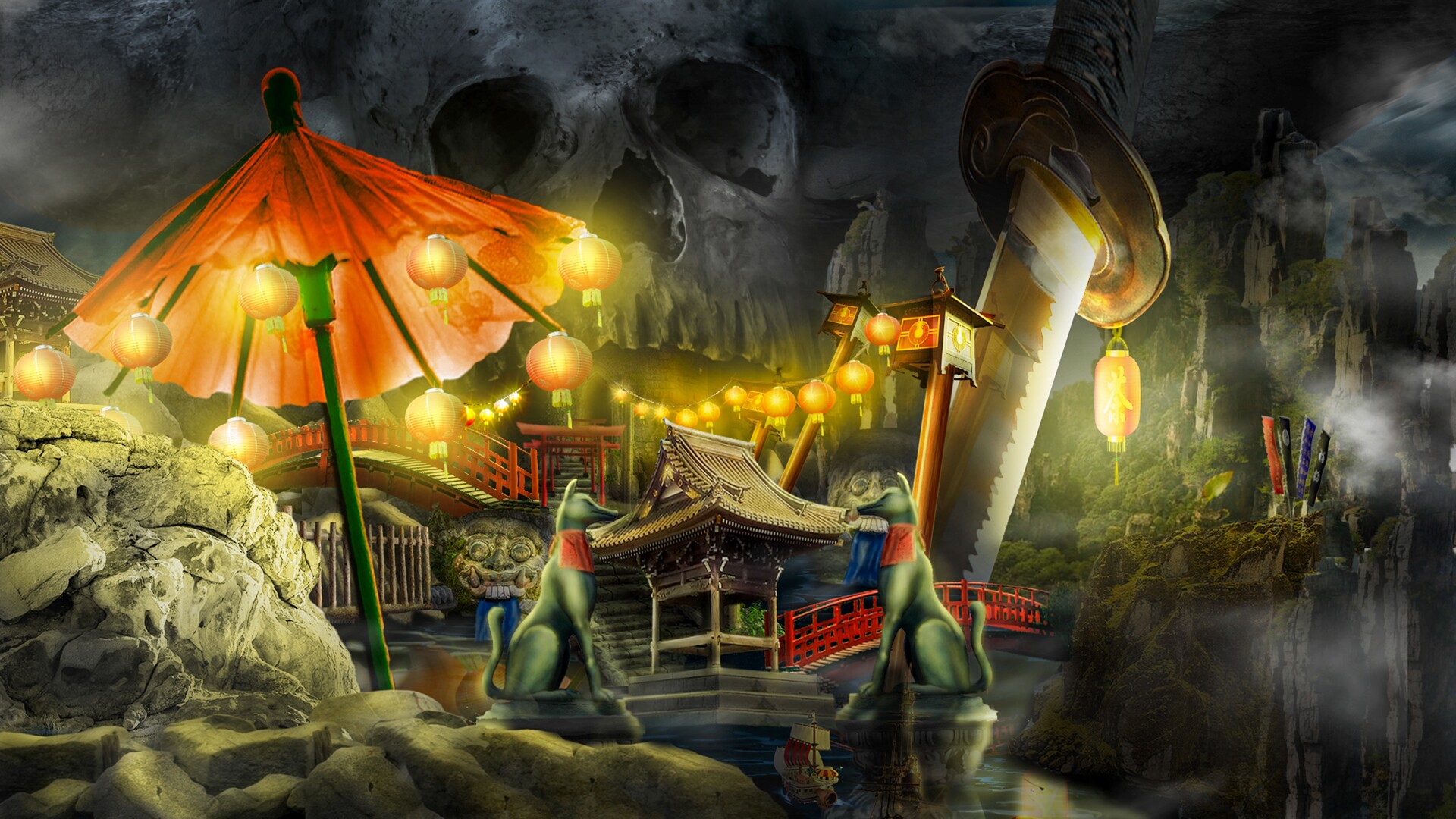 ArtStation - the demon island onigashima