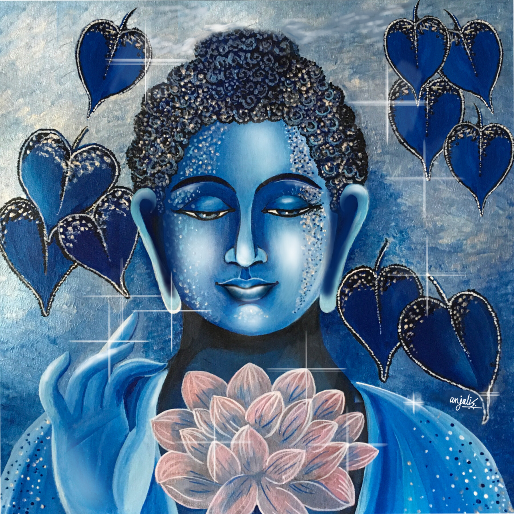 ArtStation - Buddha painting