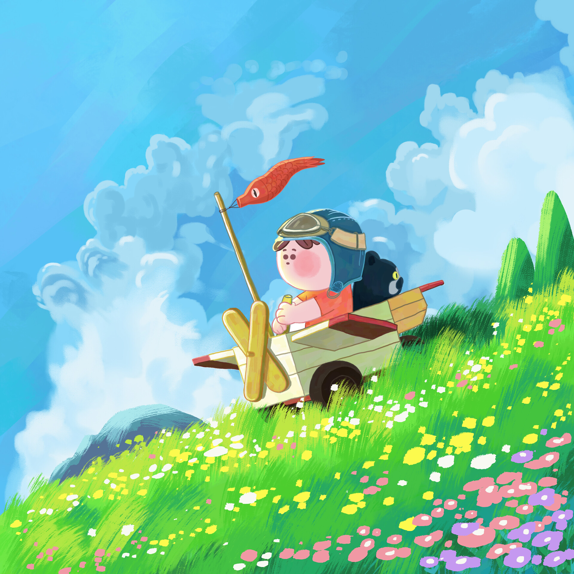 ArtStation - travel with cat