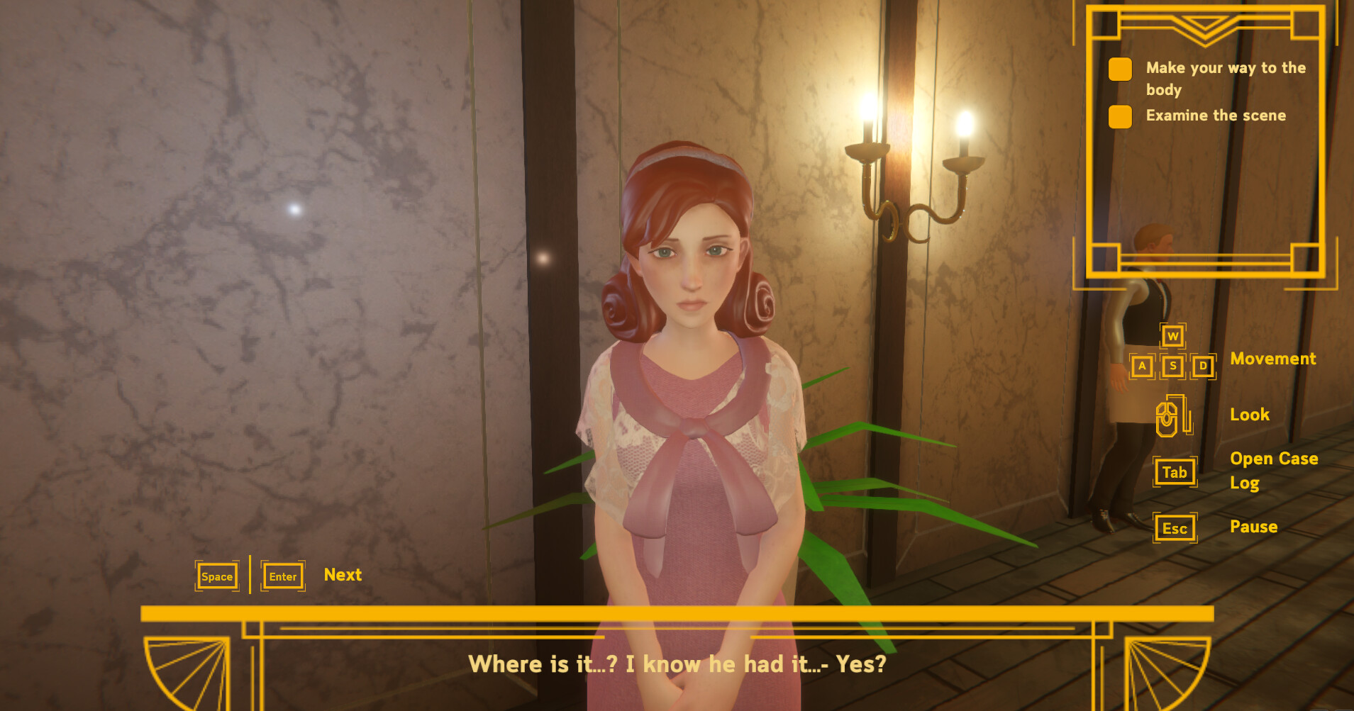 Hazel G - Murders At Moorcliffe Character art