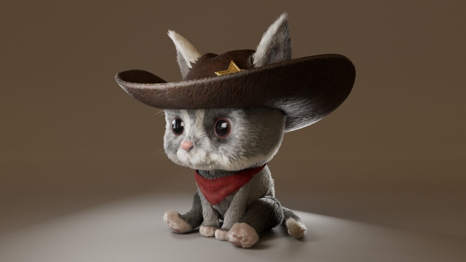 ArtStation - Cowboy Cat